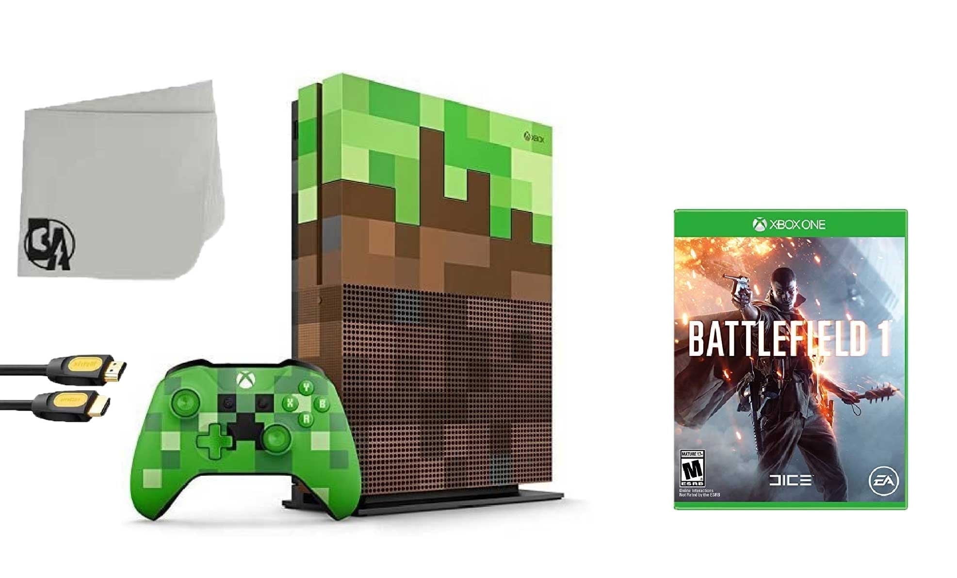 Pre-Owned 23C-00001 Xbox One S Minecraft Limited Edition 1TB Gaming ...