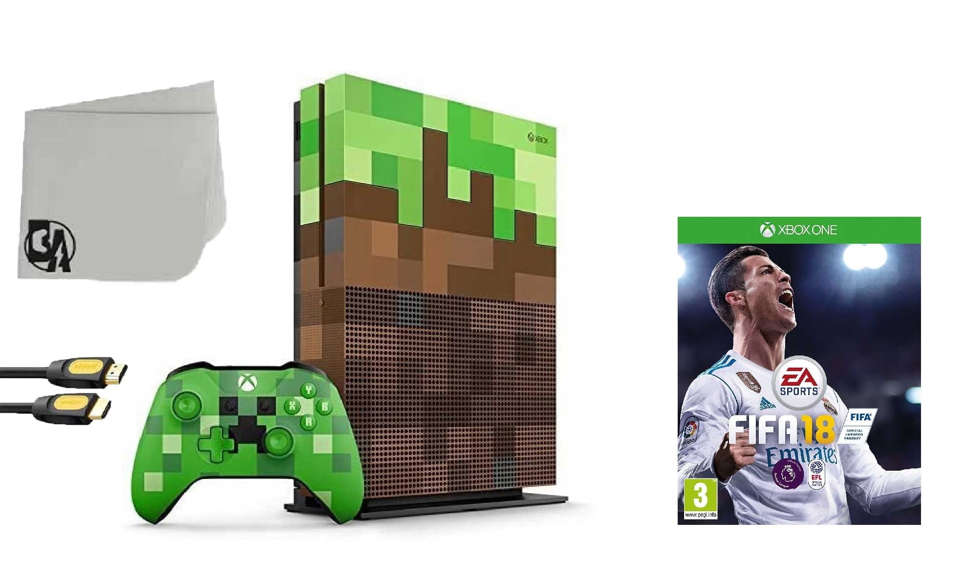 Pre-Owned 23C-00001 Xbox One S Minecraft Limited Edition 1TB Gaming ...