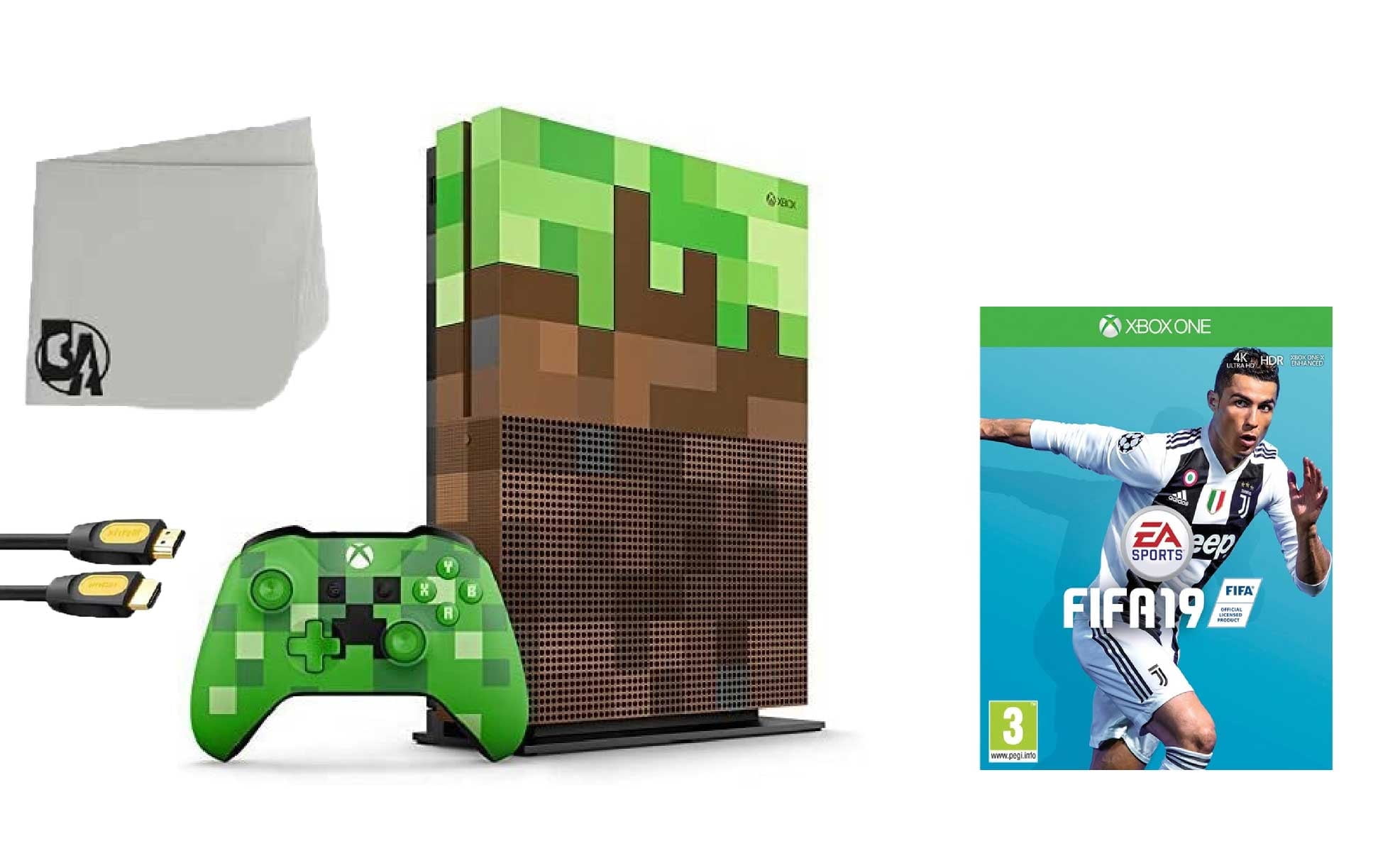 Pre-Owned 23C-00001 Xbox One S Minecraft Limited Edition 1TB Gaming ...
