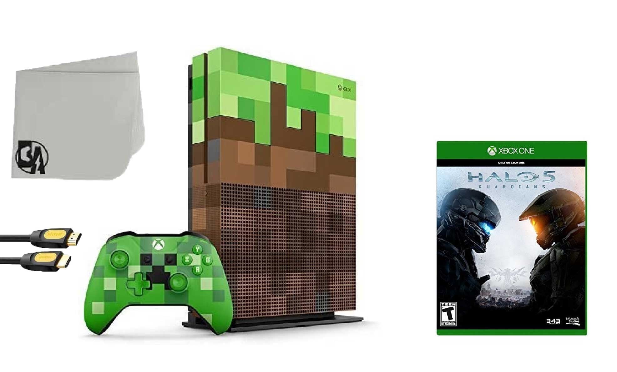 Restored 23C-00001 Xbox One S Minecraft Limited Edition 1TB Gaming ...