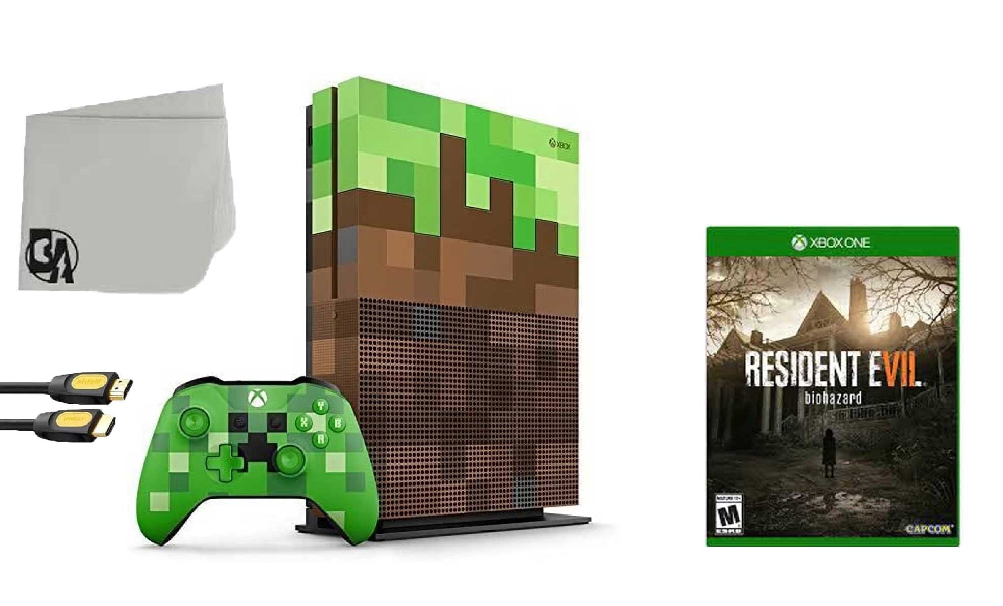 Pre-Owned 23C-00001 Xbox One S Minecraft Limited Edition 1TB Gaming ...