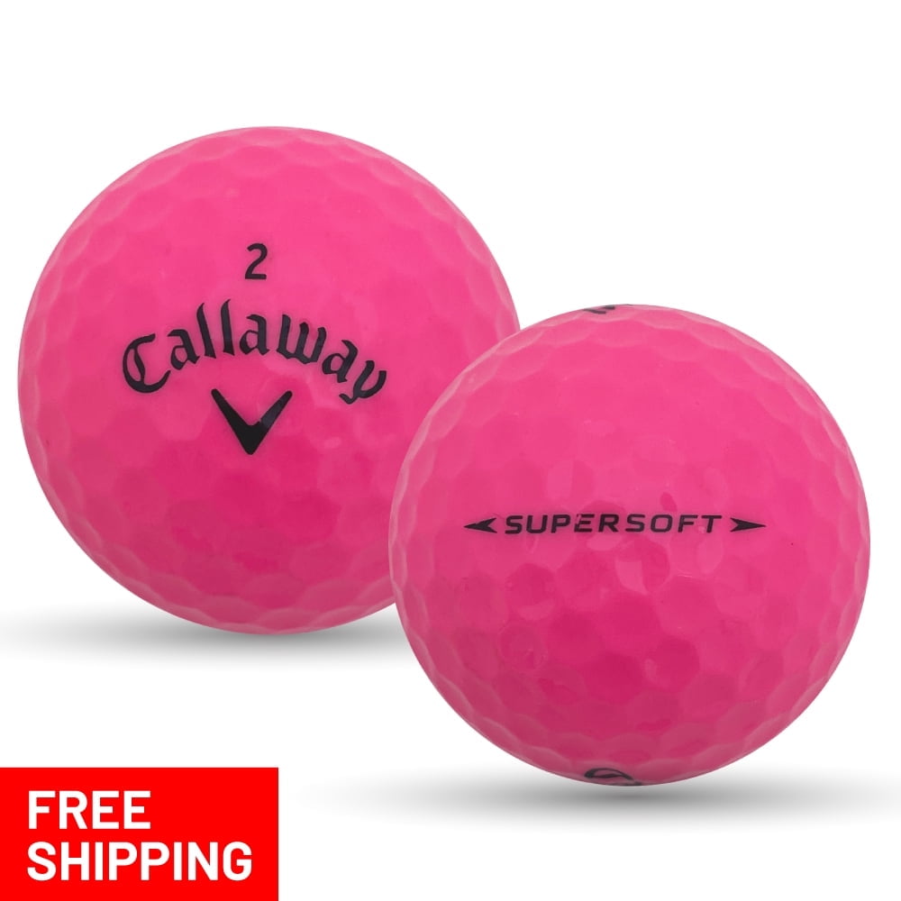 Mulligan Golf Balls, 24 Callaway Supersoft Pink 5A Pre-Owned Golf Balls ...