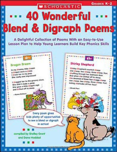 Pre-Owned 40 Wonderful Blend & Digraph Poems: A Delightful Collection ...