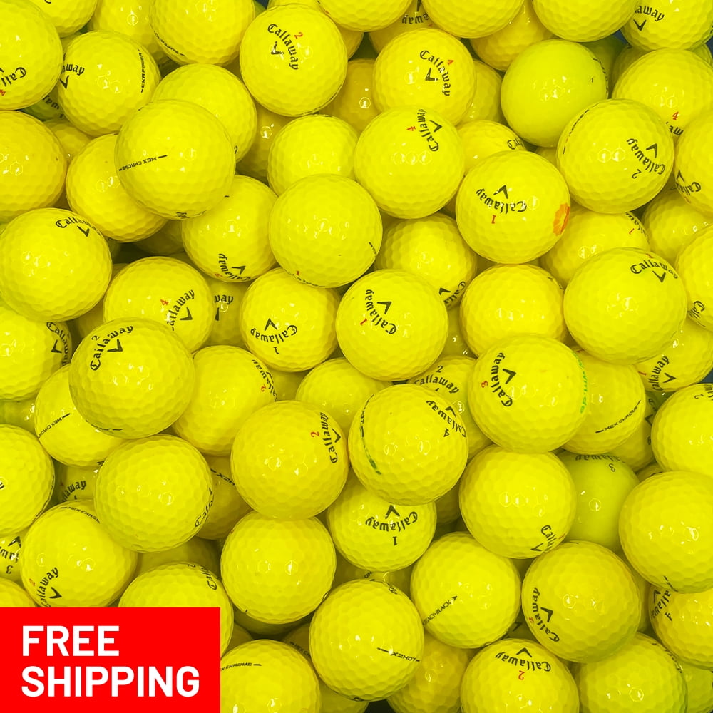 Pre-Owned 50 Yellow Callaway AAA Recycled Golf Balls, by Mulligan Golf ...