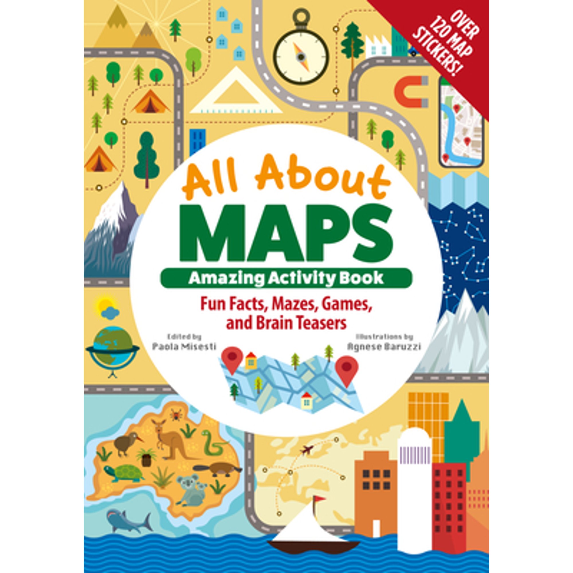 Pre-Owned All about Maps Amazing Activity Book: Fun Facts, Mazes, Games ...