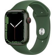Apple Watch Series 7 GPS, 41mm Green Aluminum Case with Clover Sport ...