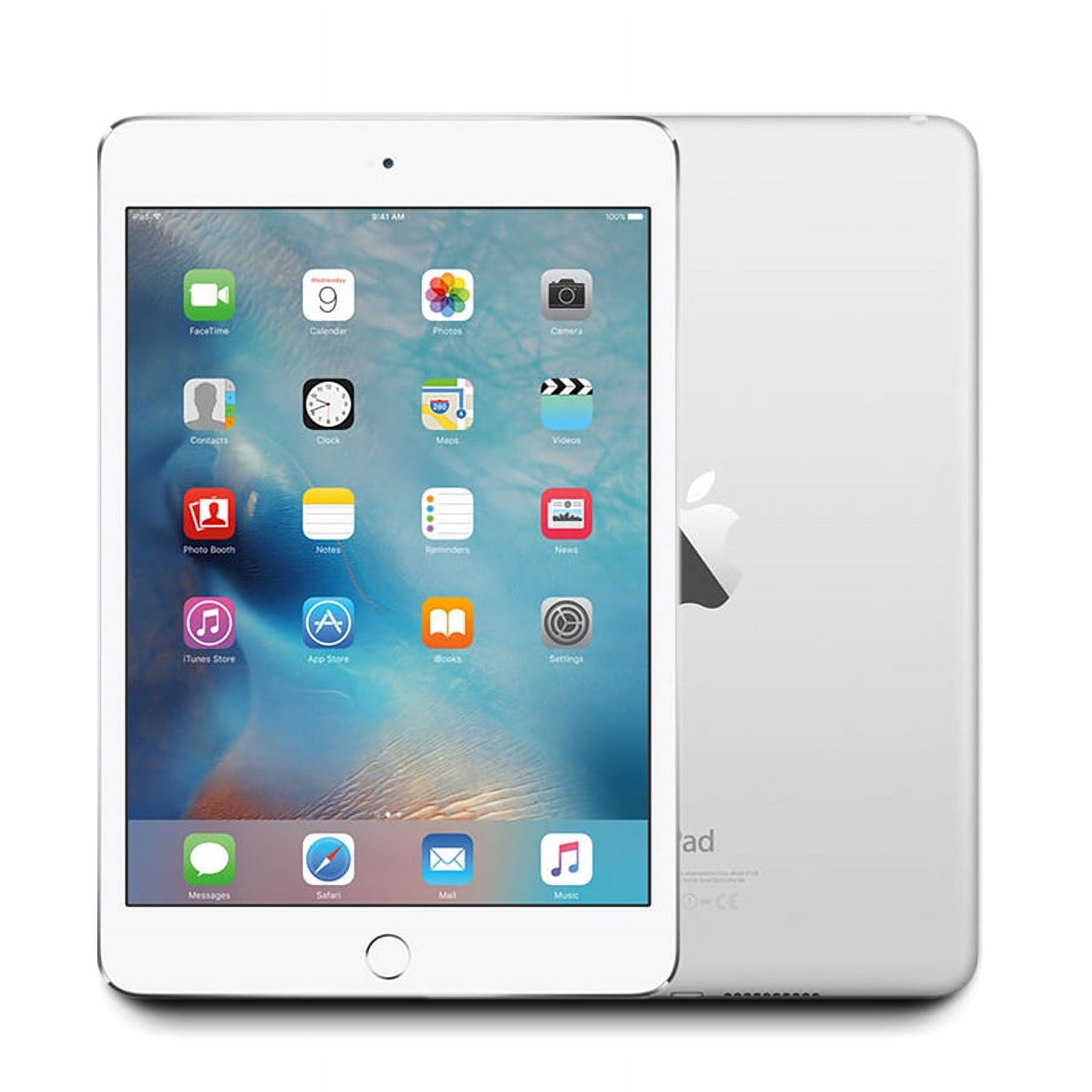 Pre-Owned Apple iPad Mini 4 A1538 (WiFi) 128GB Silver (Good) - Walmart.com