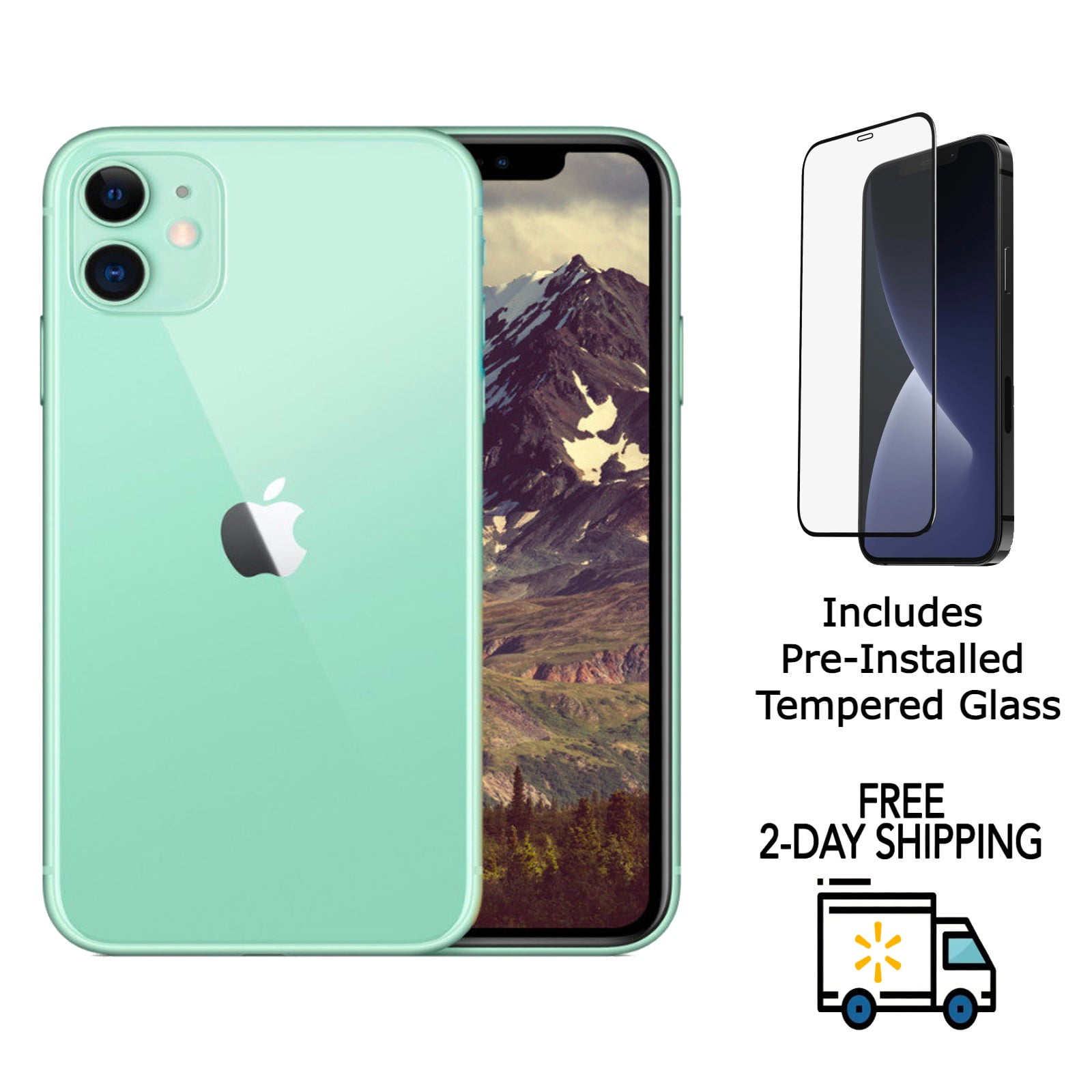Pre-Owned Apple iPhone 11 (Unlocked) 64GB Green (A2111) & Pre-Installed ...