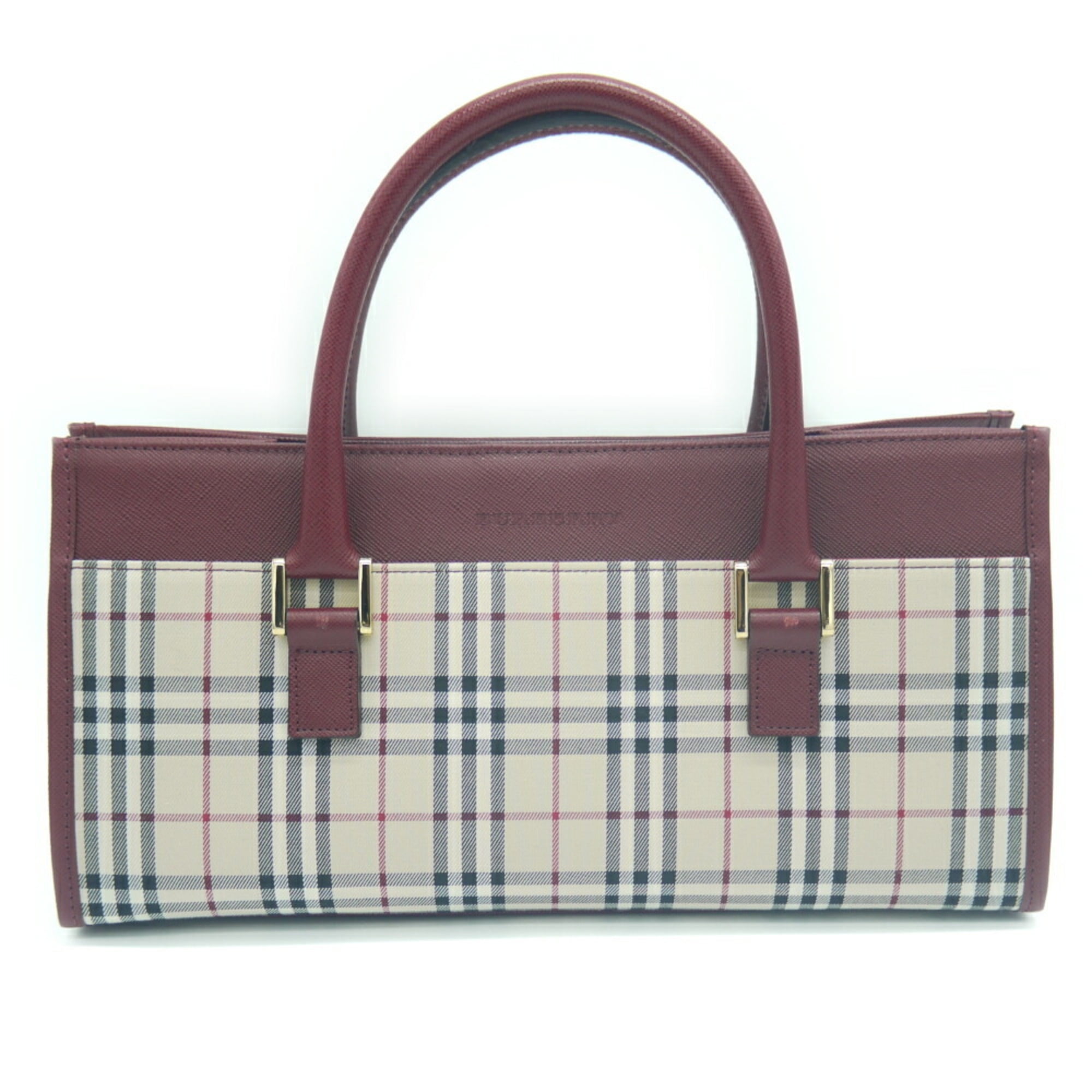Pre-Owned BURBERRY Nova check pattern handbag (Good) - Walmart.com