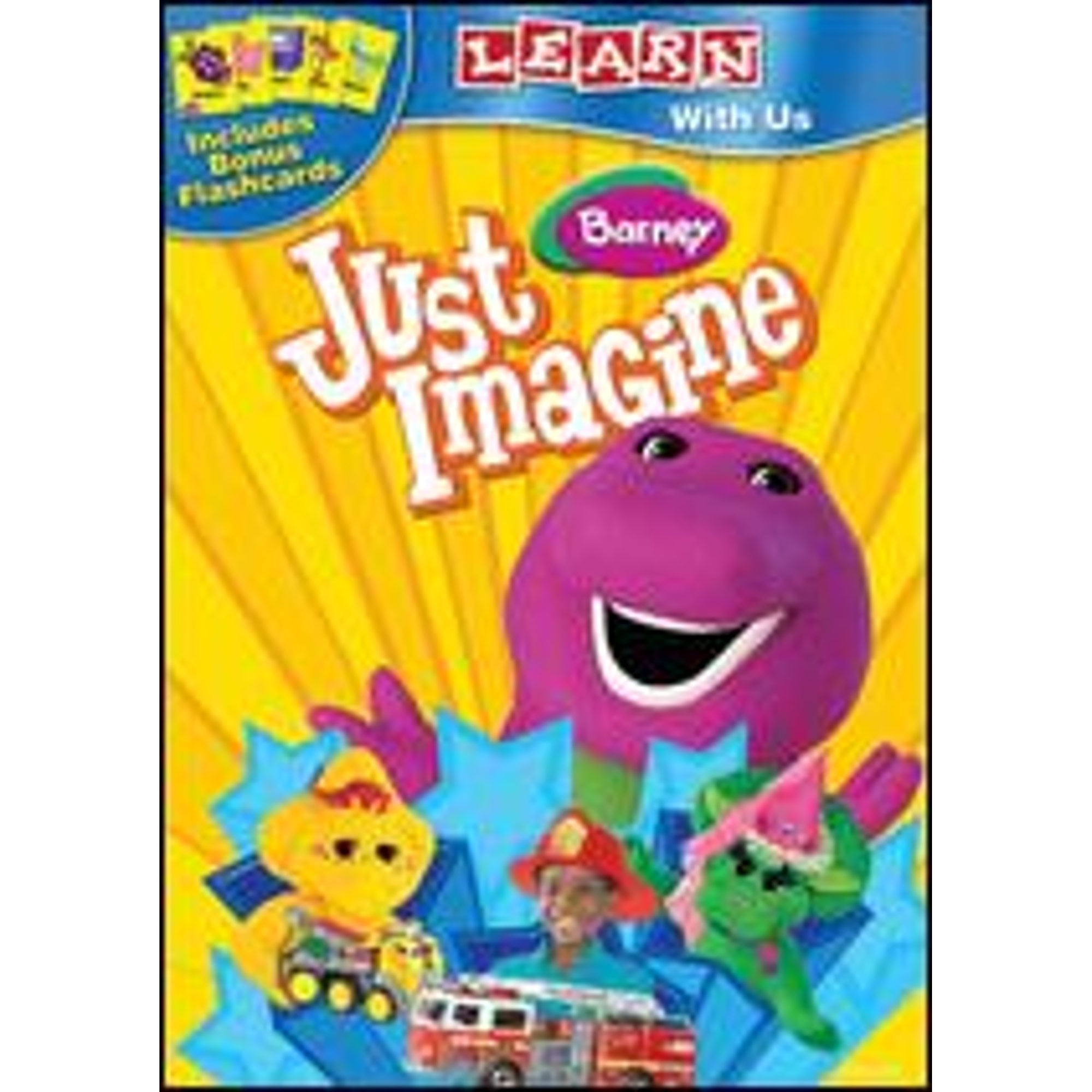 Pre-Owned Barney: Just Imagine [With Flashcards] (DVD 0884487104631 ...