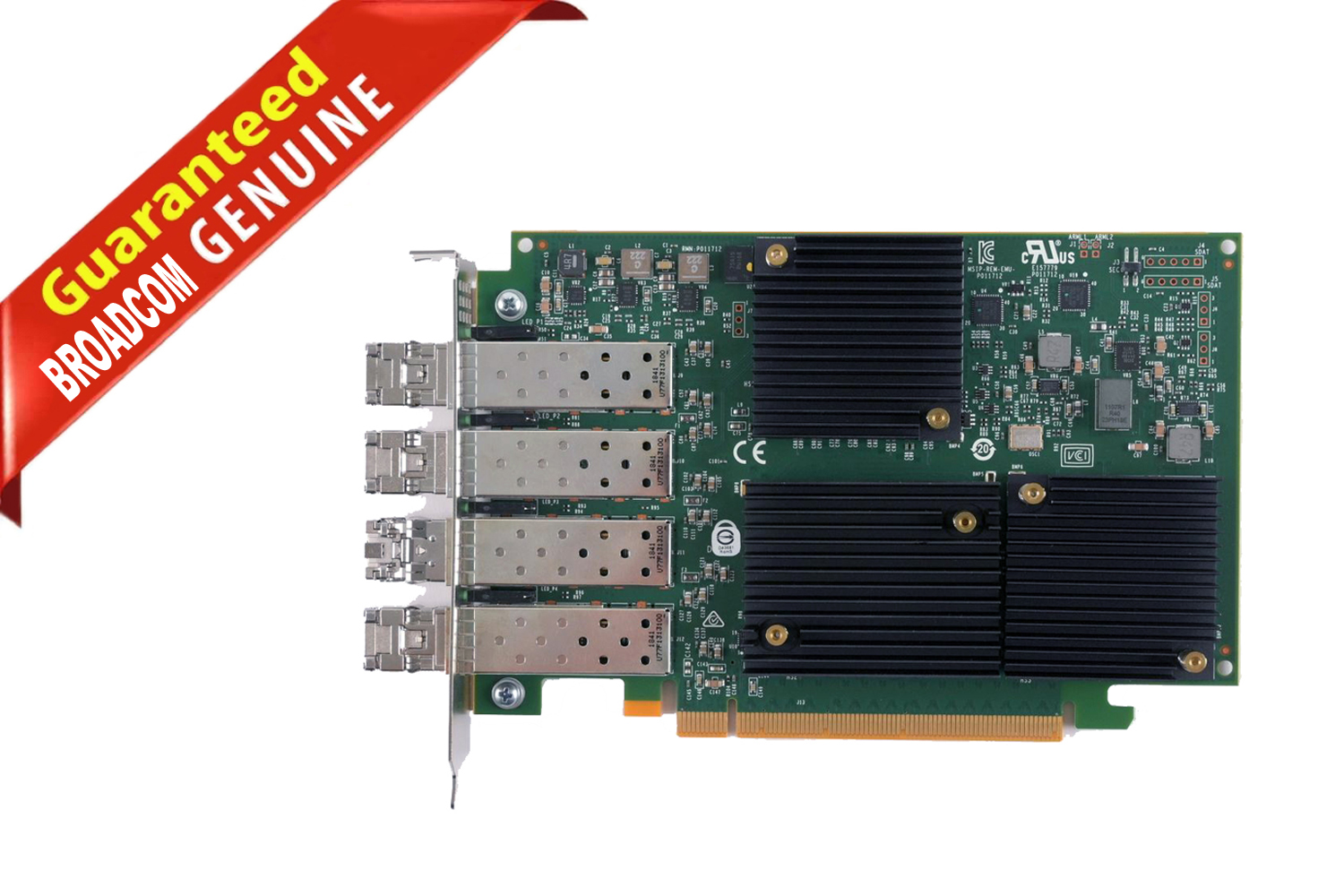 Pre-Owned Broadcom 4-Port 16GFC Short Wave Optical Host Bus Adapter HBA ...