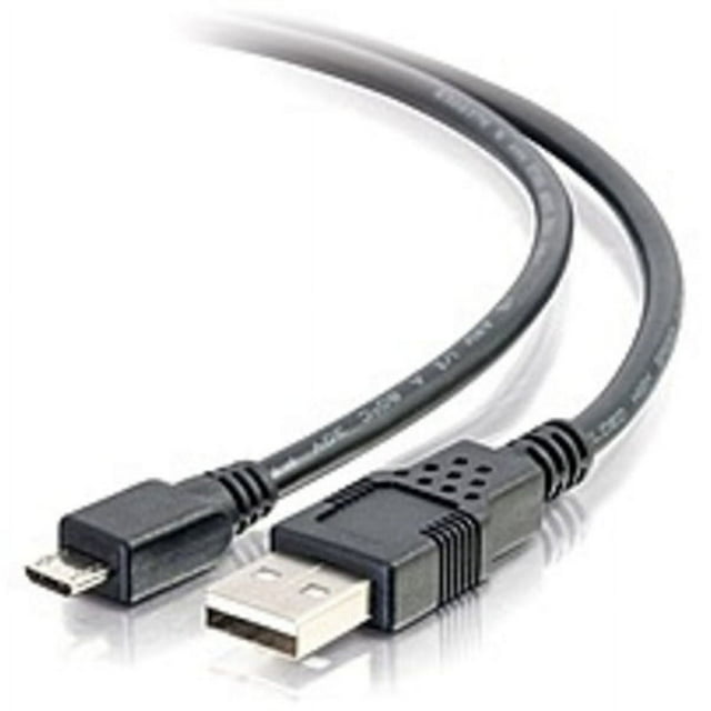 Pre-Owned C2G 27365 6 Feet USB Cable - Black - Connector 1: (1) USB-A ...