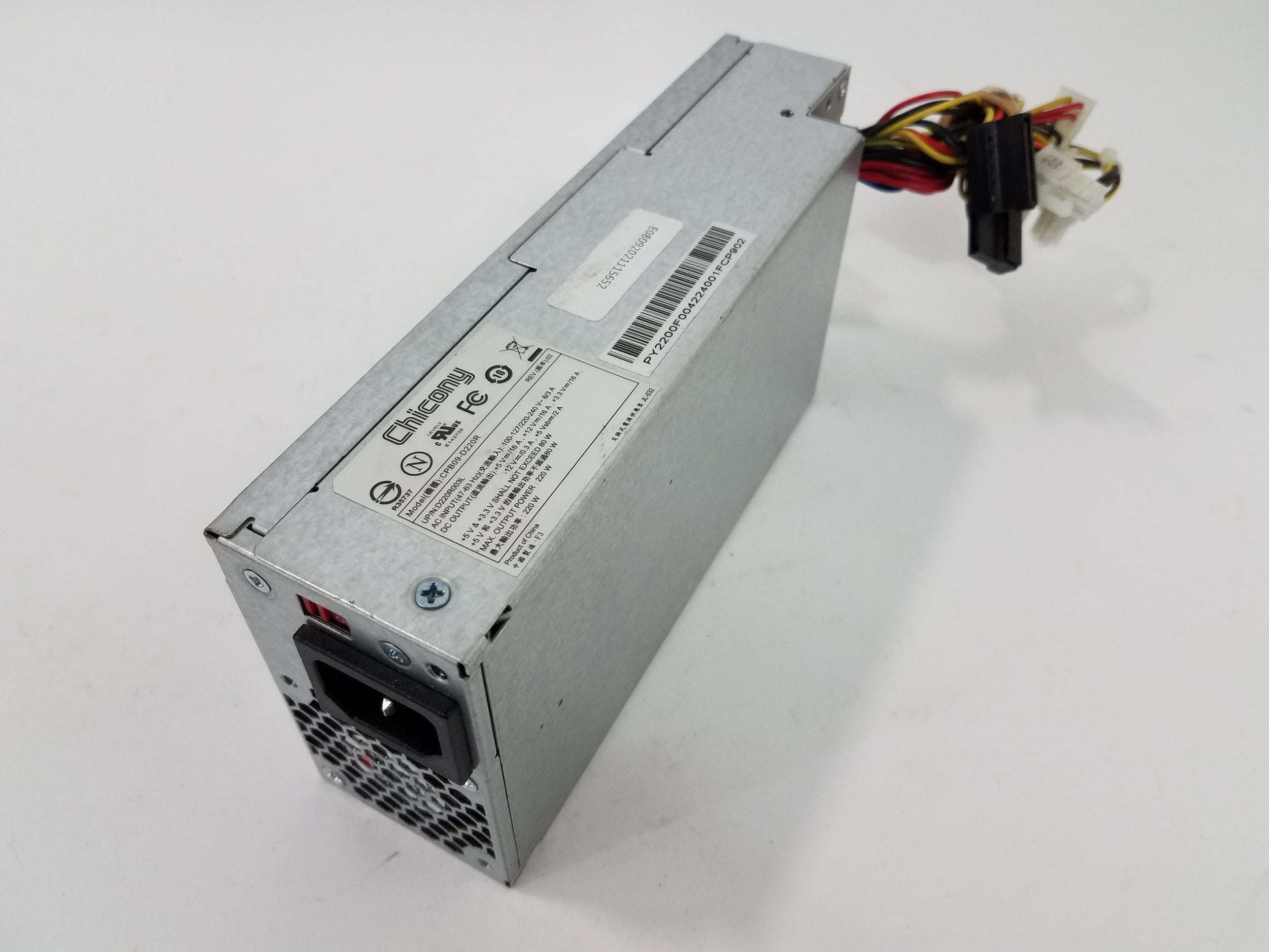 Pre-Owned Chicony CPB09-D220R 220W 20+4-Pin Desktop Power Supply (Good ...