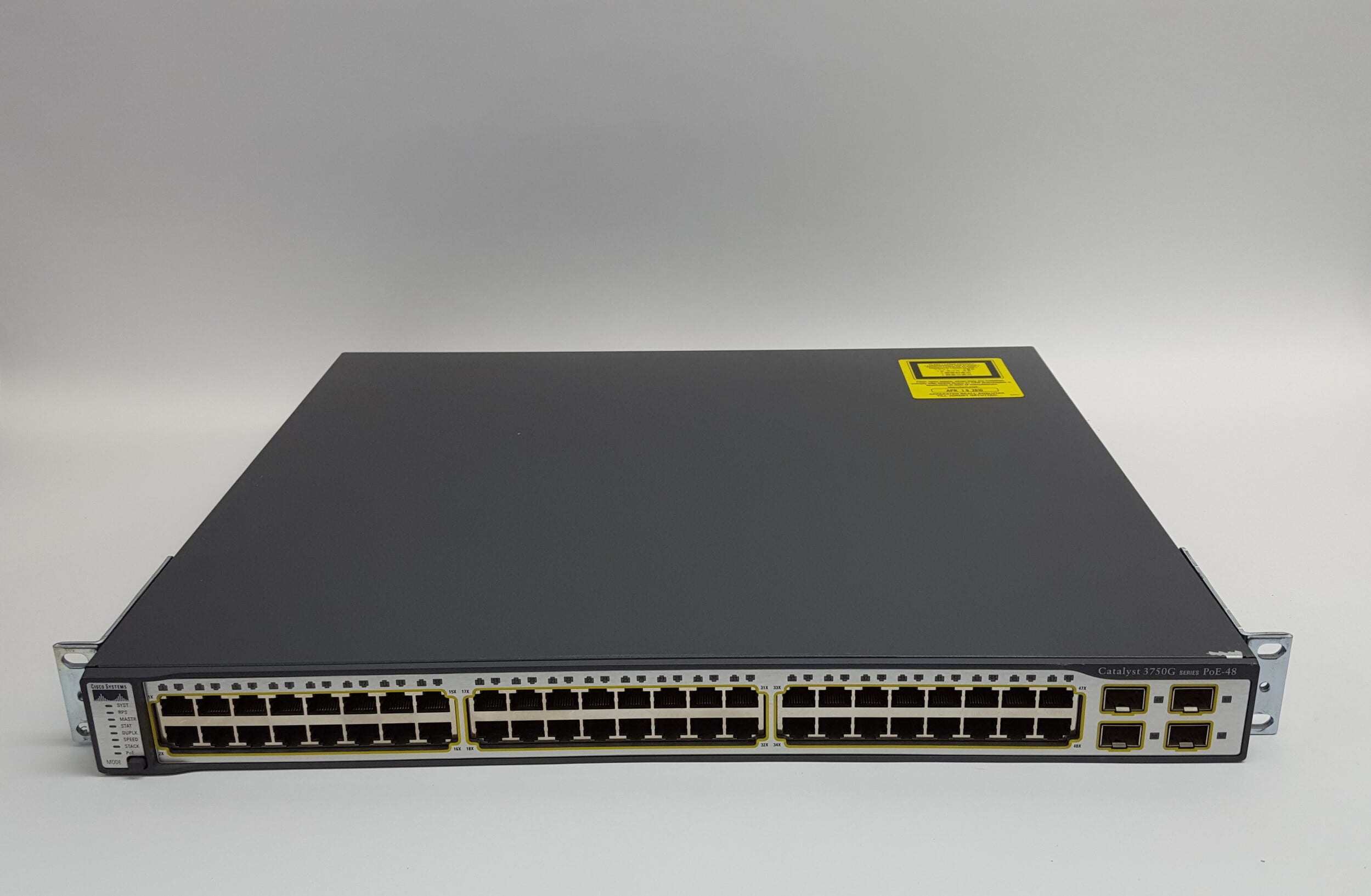 Pre-Owned Cisco Catalyst 3750G WS-C3750G-48PS-S 48-Port Gigabit Ethernet Network Switch (Good ...