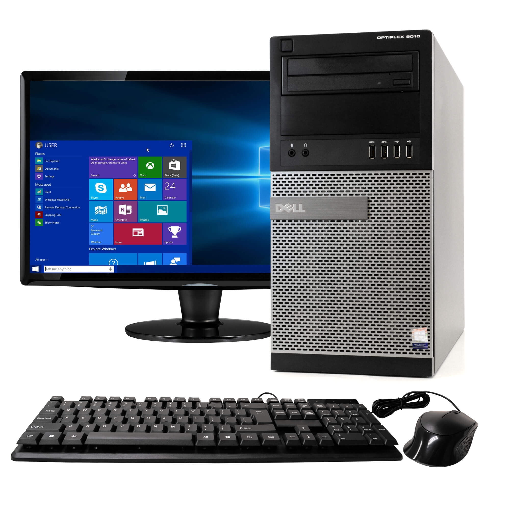 Pre-Owned DELL Optiplex 9010 Tower Computer PC, Intel Quad-Core i5, 500GB HDD, 8GB DDR3 RAM ...