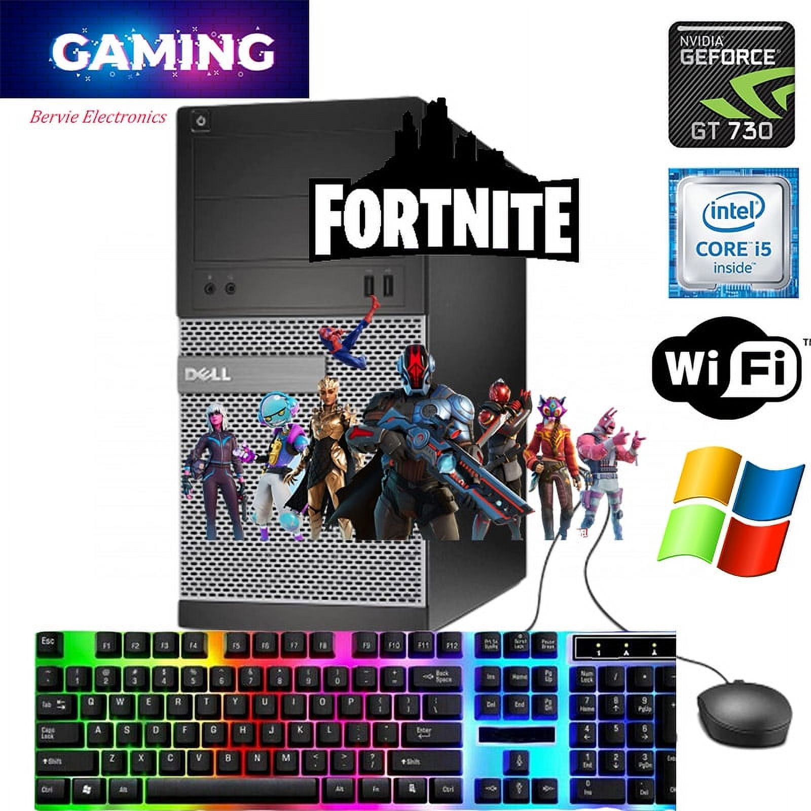 Restored Dell Gaming Computer, Intel Quad-Core i5, GeForce GT 730 (2GB ...