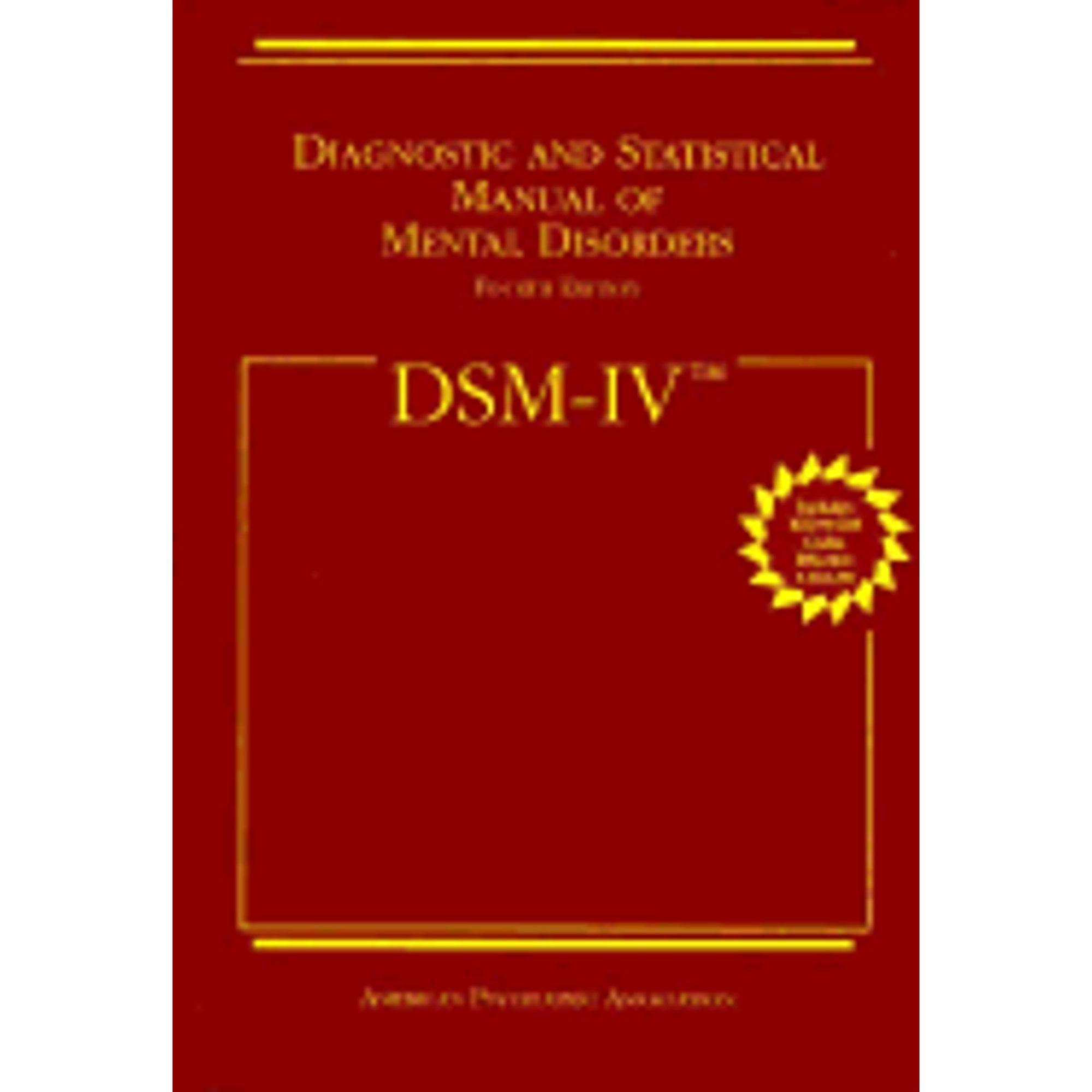 Pre-Owned Diagnostic and Statistical Manual of Mental Disorders: DSM-IV ...