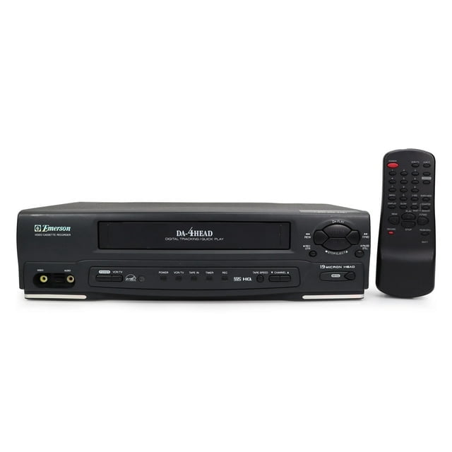 Pre-Owned Emerson EWV601 - VCR/ VHS Player HiFi Stereo 4 Head - With ...