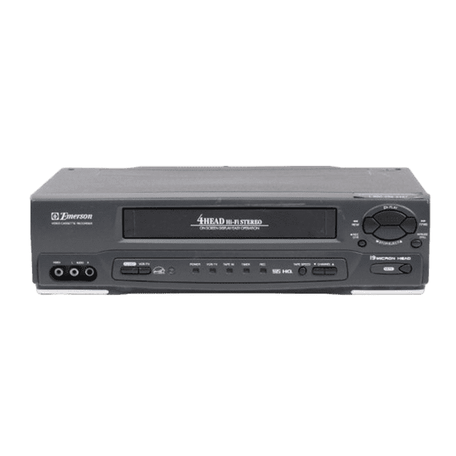 Pre-Owned Emerson EWV601 VCR/ VHS Player HiFi Stereo 4 Head - w/Remote ...