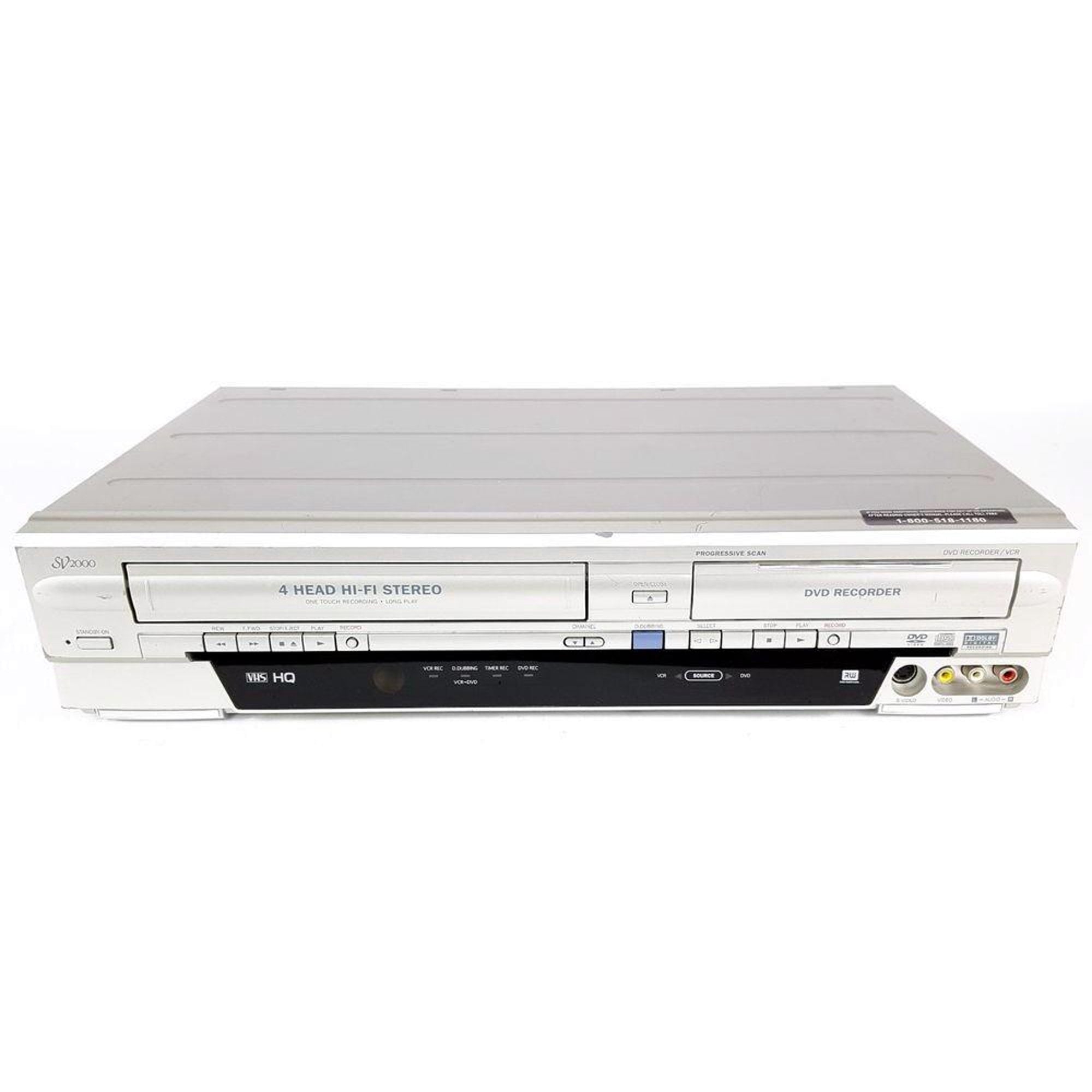 Funai WV20V6 DVD Recorder VCR Combo 1 Button Vhs to Dvd Dubbing with ...