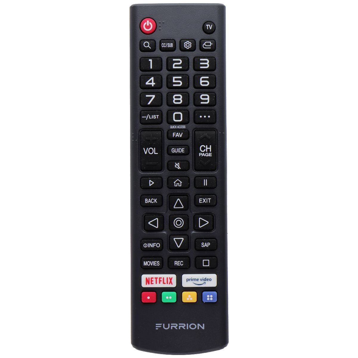 Furrion Remote Control HR-B203 with Netflix / Prime Video Buttons - Black (Used) - Walmart.com