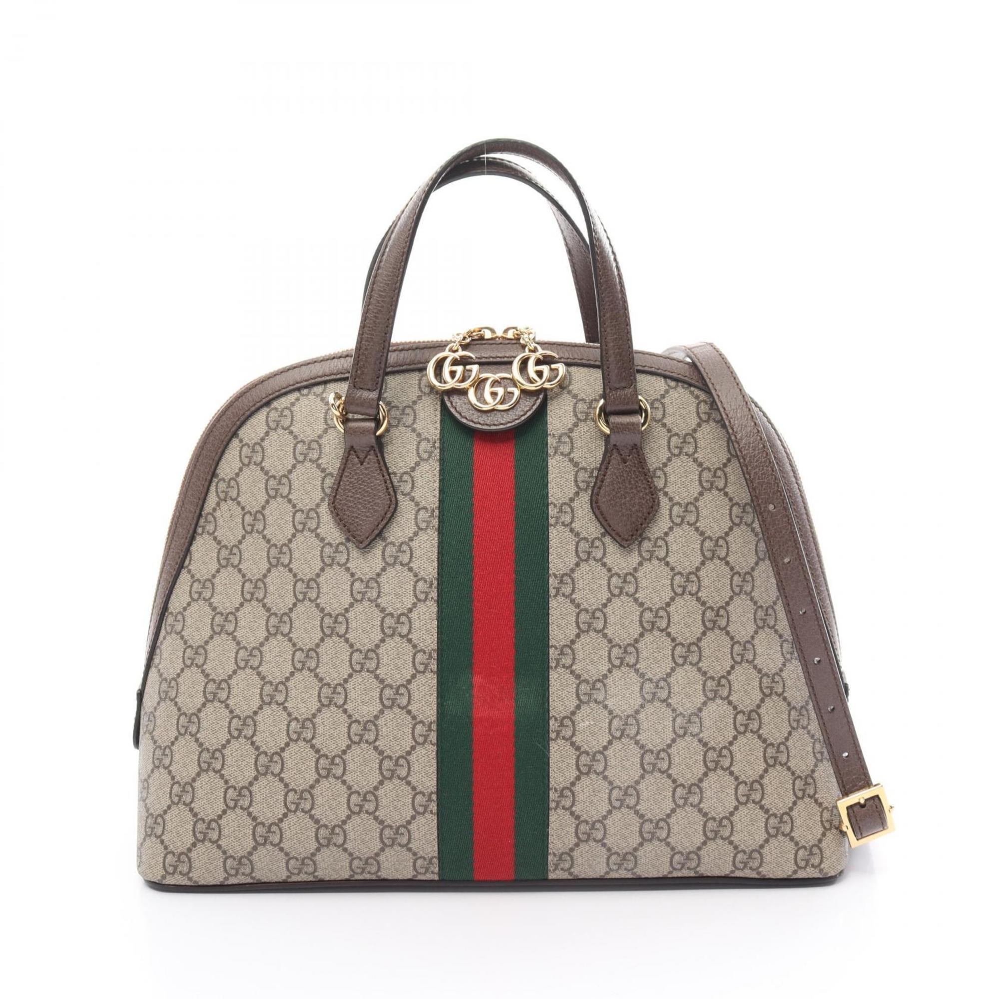 Pre-Owned GUCCI Ophidia GG Medium Bag Supreme Handbag Coated Canvas ...