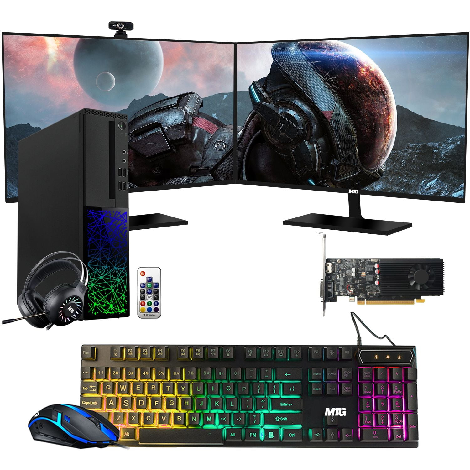 Pre-Owned Gaming Desktop PC, Intel i5 6th, TechMagnet Galaxy, 16GB RAM ...