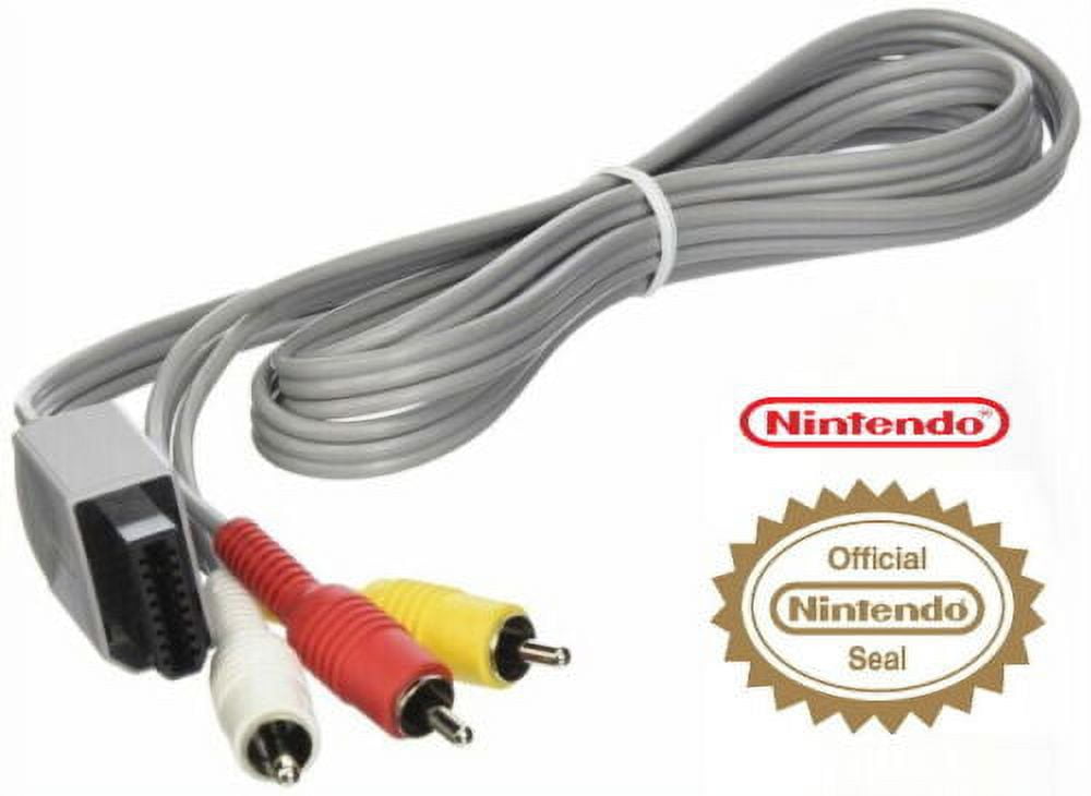 Restored Genuine Original Nintendo Wii AV A/V Composite Cable RVL-009 ...