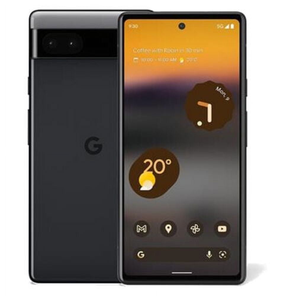 Pre-Owned Google Pixel 6a 5G Charcoal 128 SPECTRUM - Good - Walmart.com