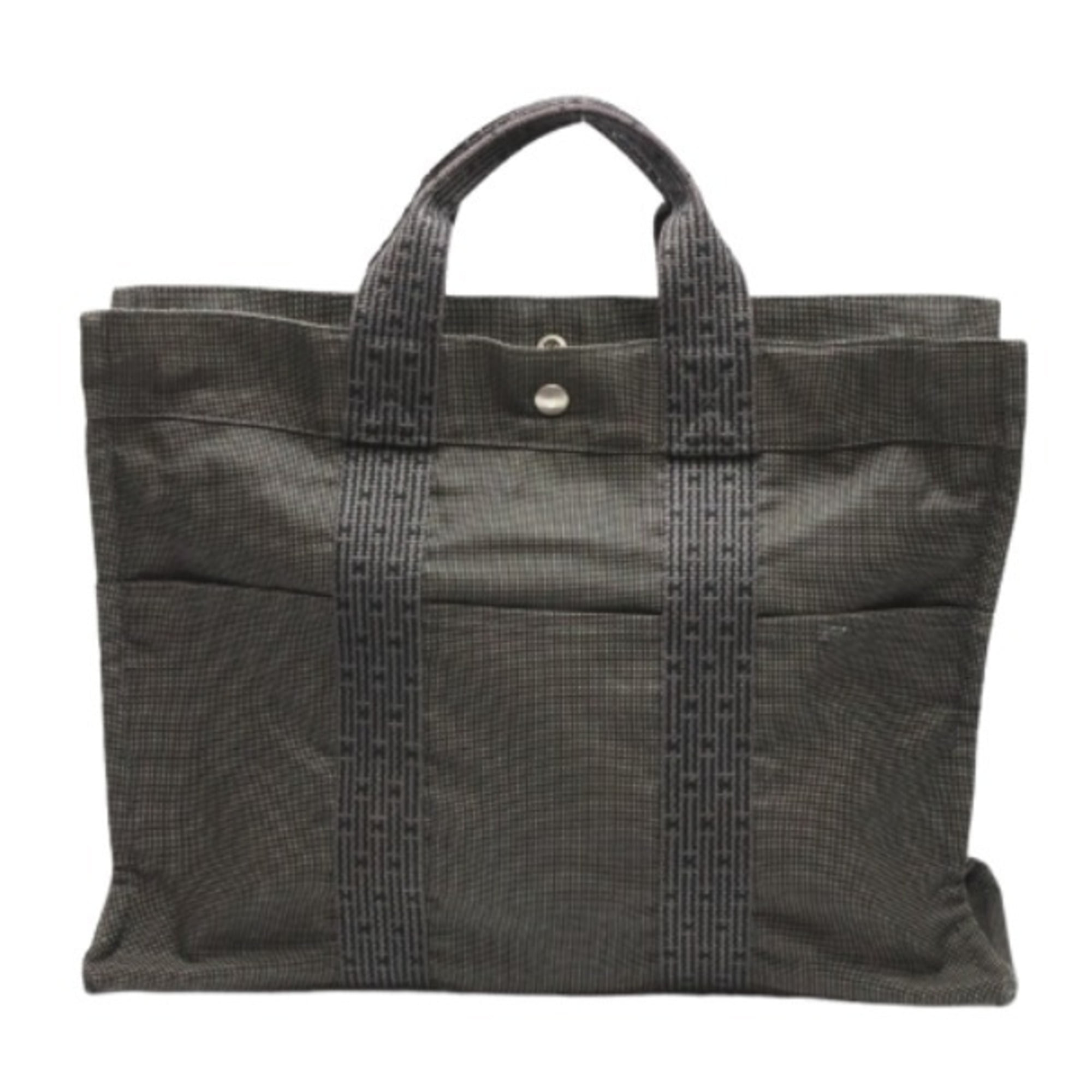 Pre-Owned HERMES Tote Bag Business Yell Line MM Hermes Gray (Fair ...