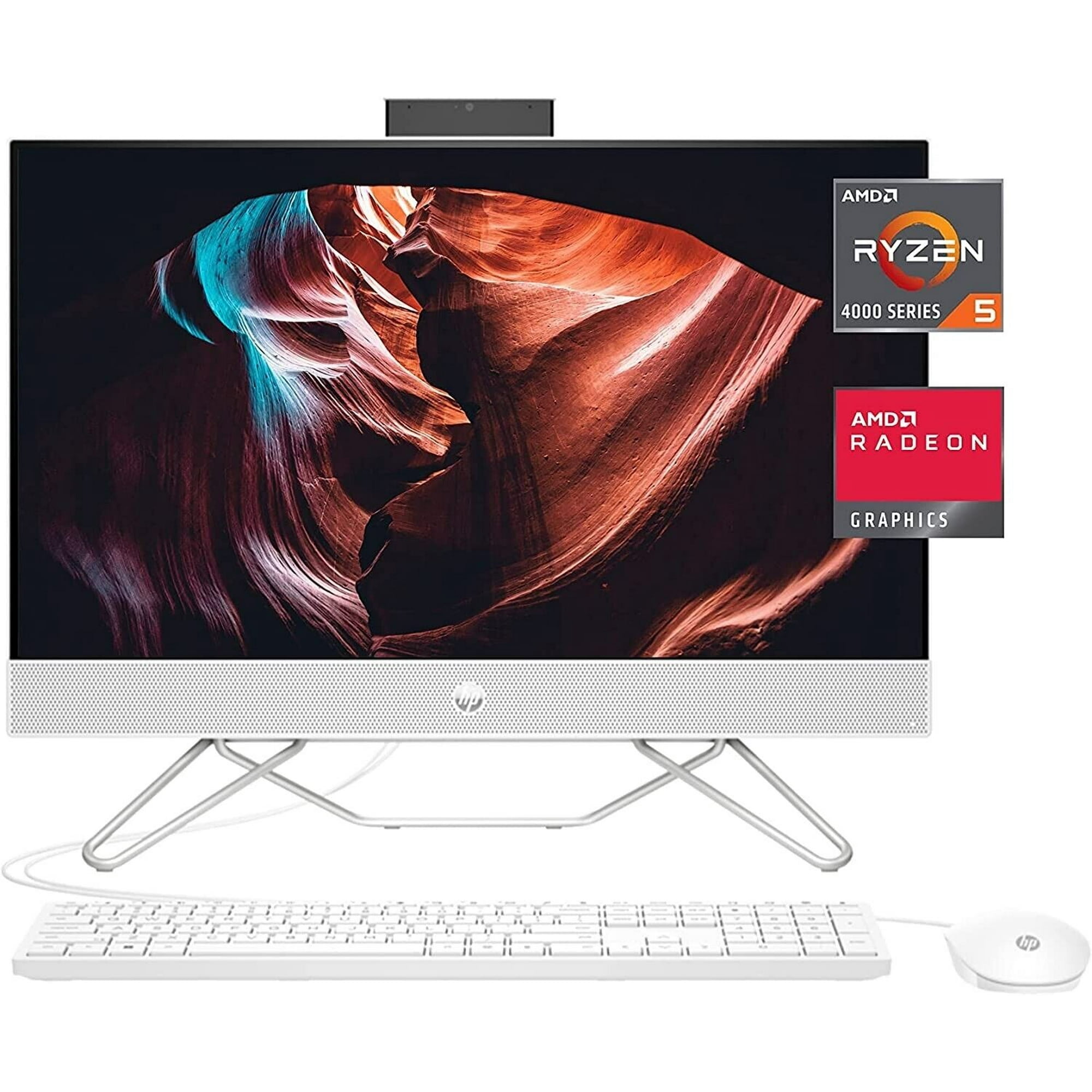 Restored HP All-in-One PC, 23.8" FHD Micro-Edge Touchscreen Display ...