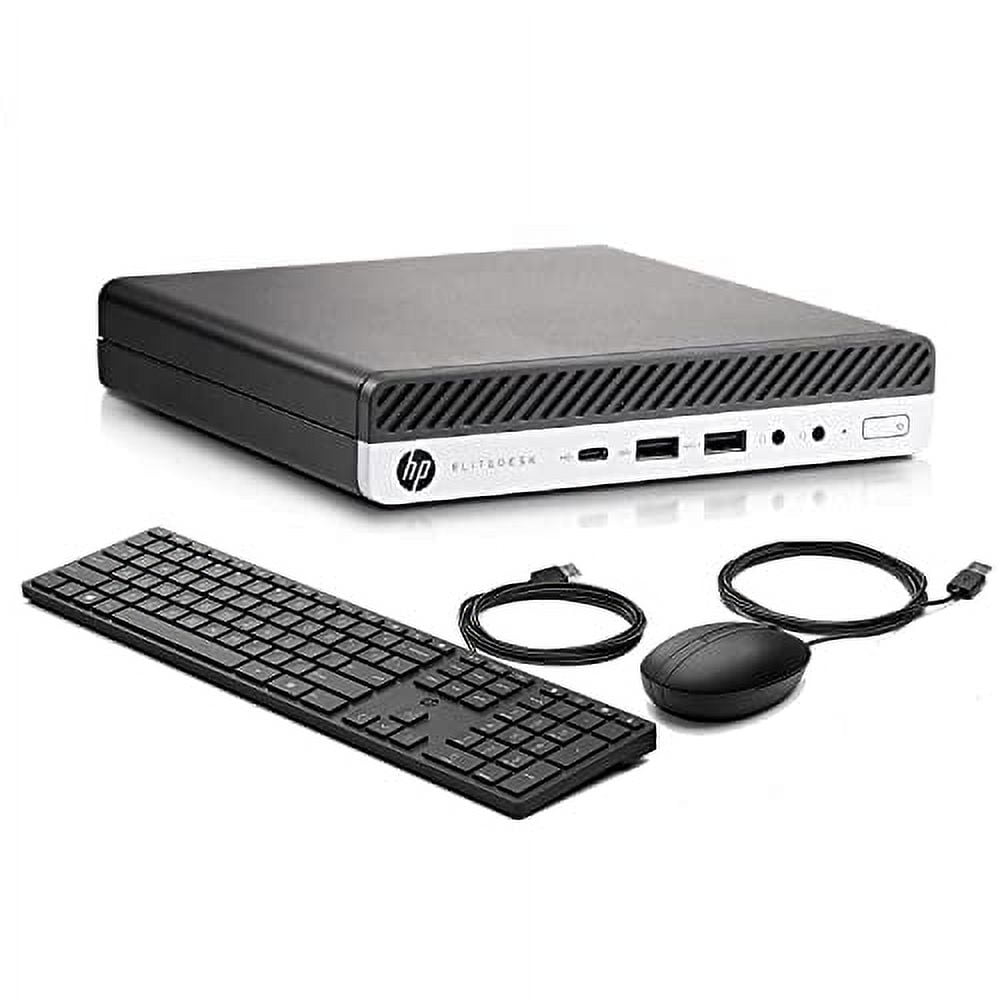 Pre-Owned HP Micro Desktop Computer 800 G3 Elitedesk Mini Business PC, Intel Quad Core i5-6500T ...