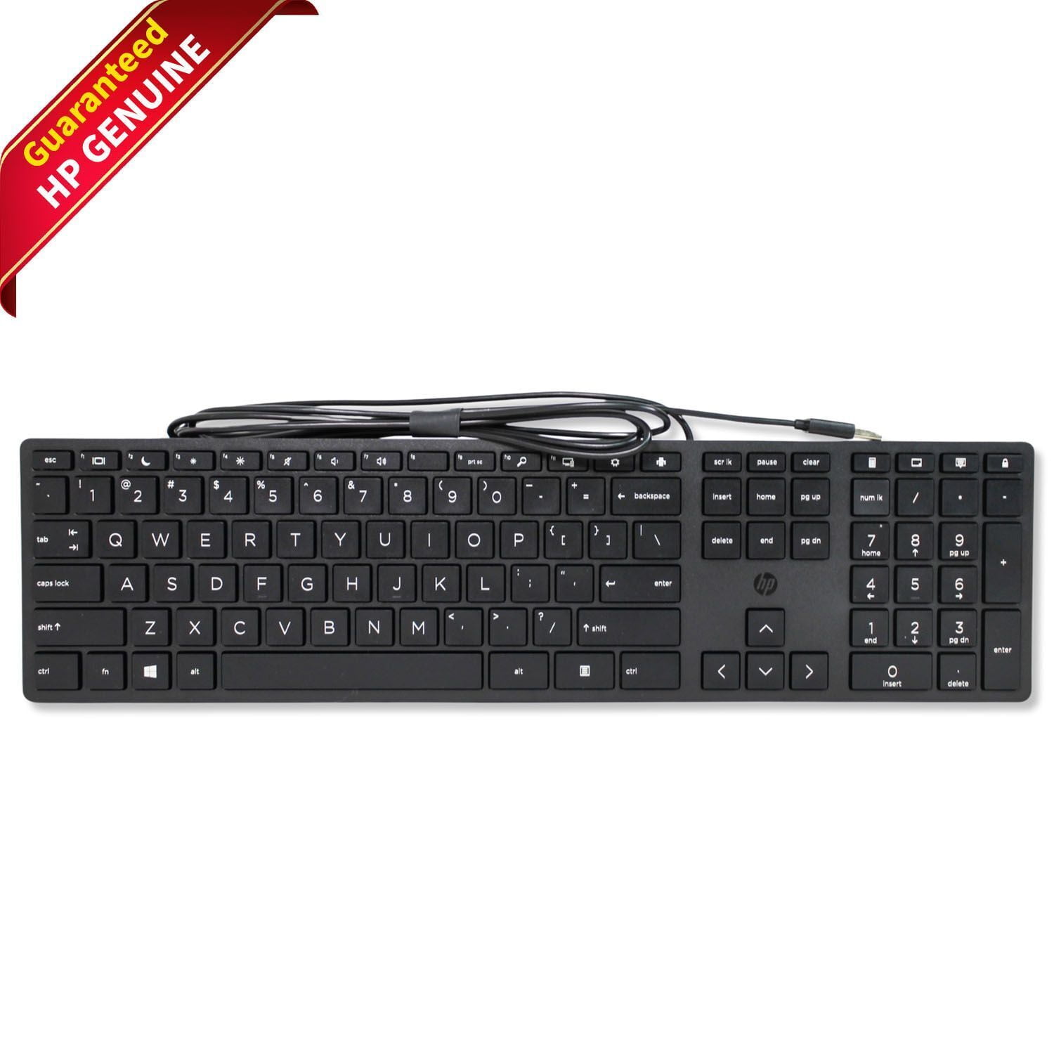 Pre-Owned HP Smart Buy Wired 320K Slim Keyboard Black 108 Keys USB-A ...