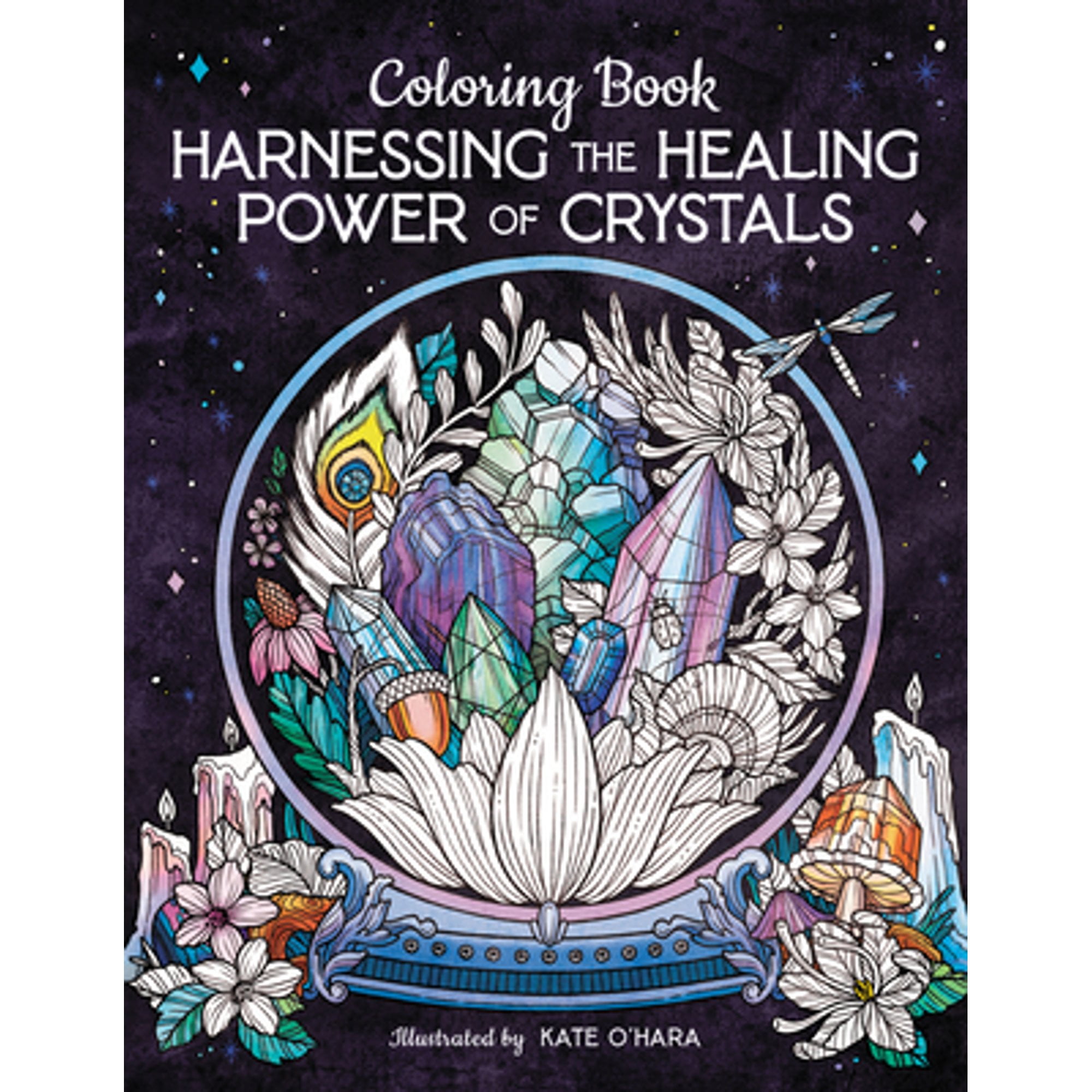 Pre-Owned Harnessing the Healing Power of Crystals Coloring Book ...