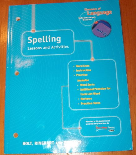 Pre-Owned Holt Elements of Language: Spelling Grade 6: Lessons and ...