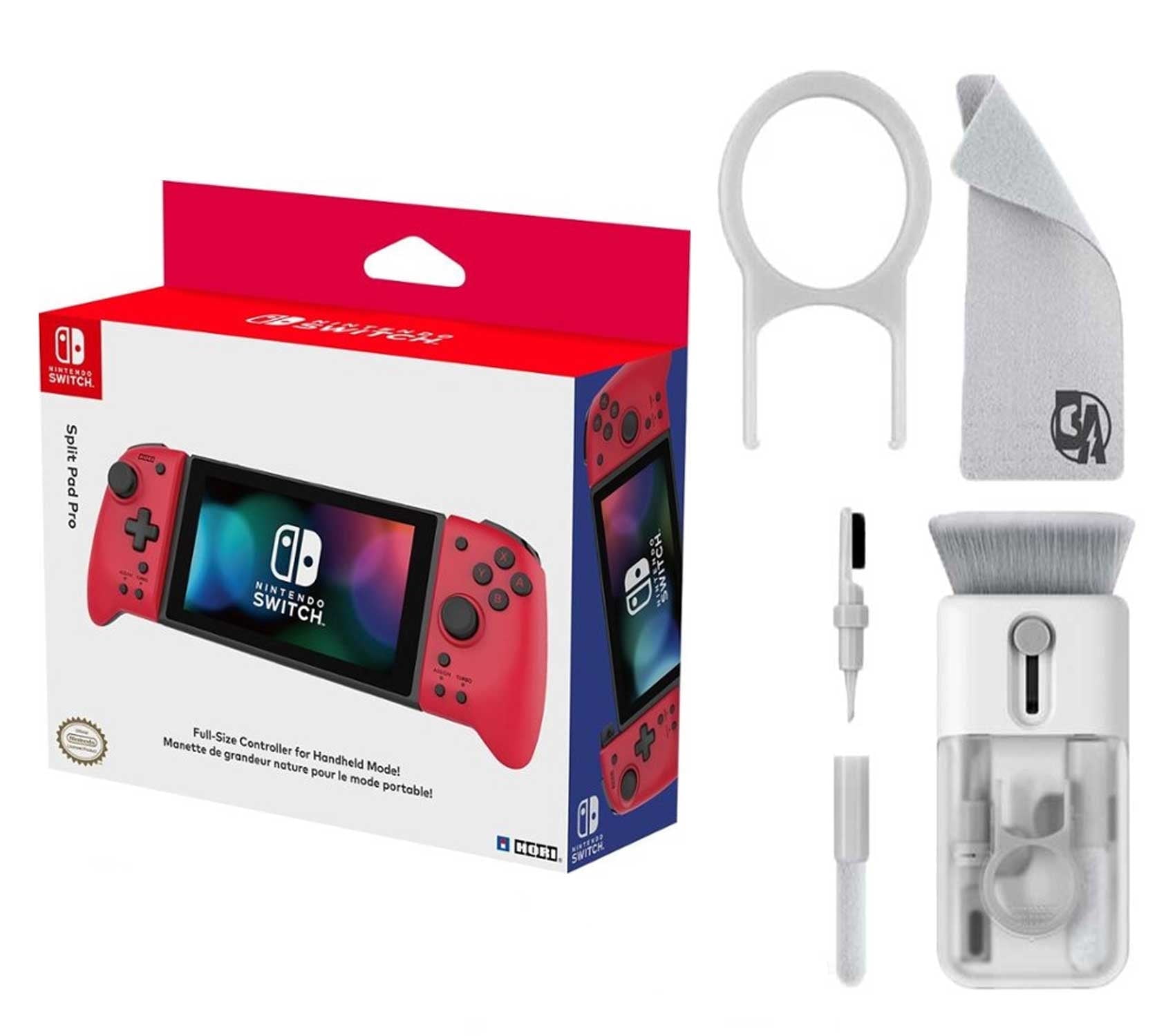 Pre-Owned Hori - Split Pad Pro for Nintendo Switch - Red With Cleaning ...