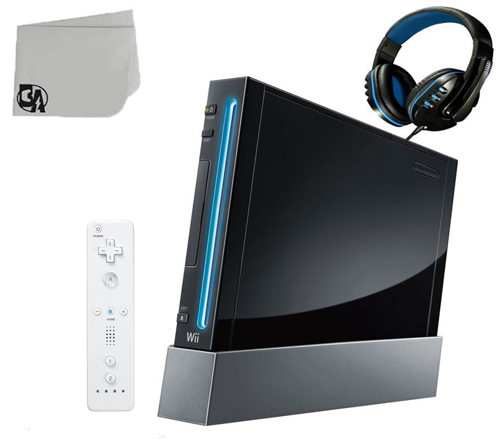 Pre-Owned Immerse Yourself in Gaming Wii Console Black With Wii Remote ...