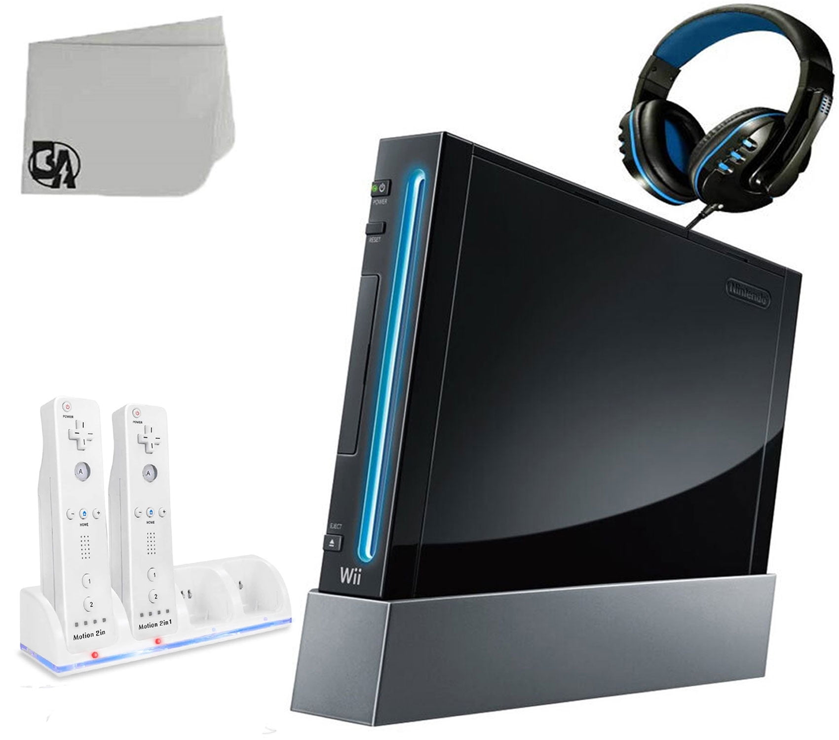 Restored Immerse Yourself in Gaming Wii Console Black With 4in1 ...