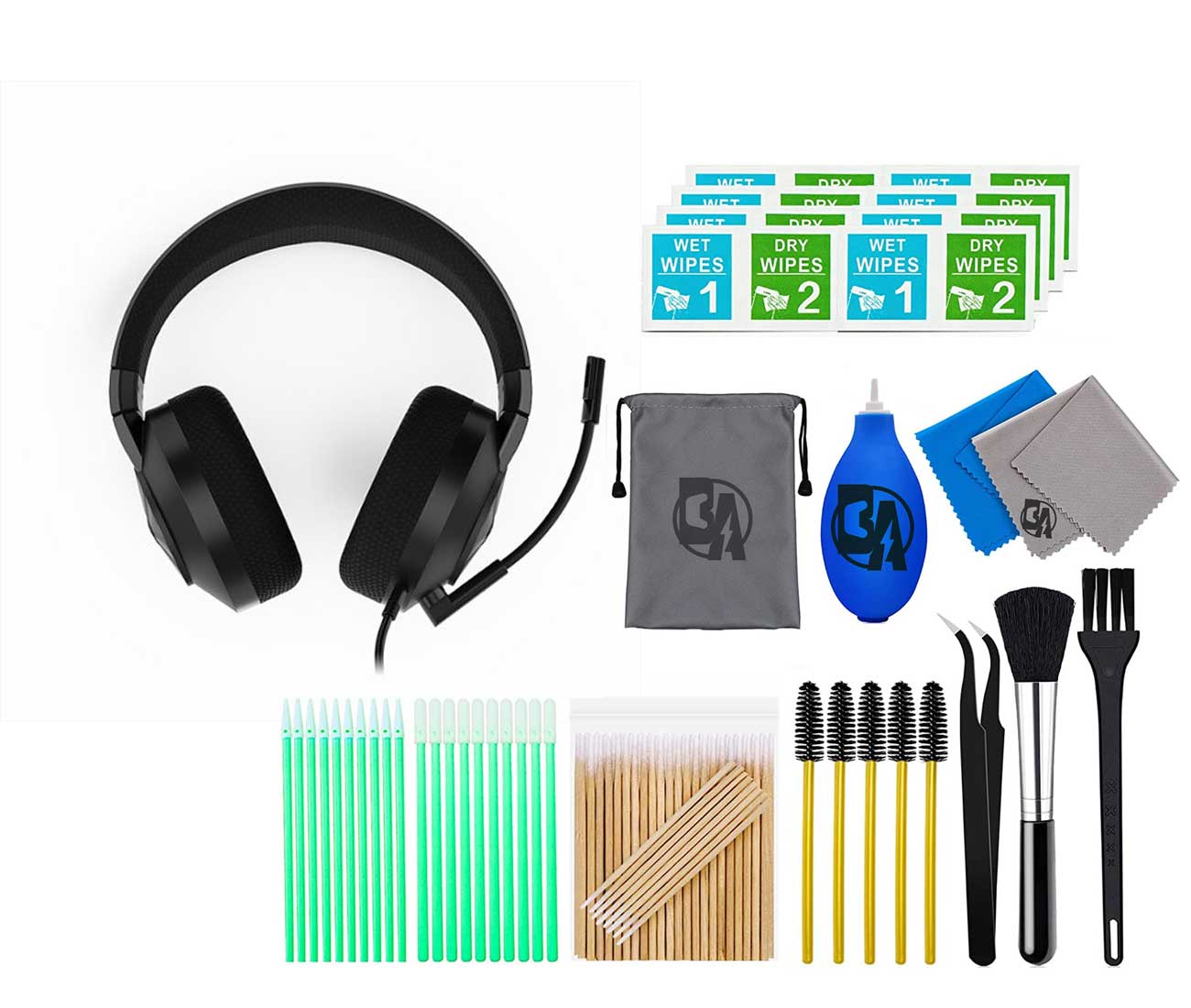 Restored Lenovo Legion H200 Wired Gaming Headset Black With Cleaning ...