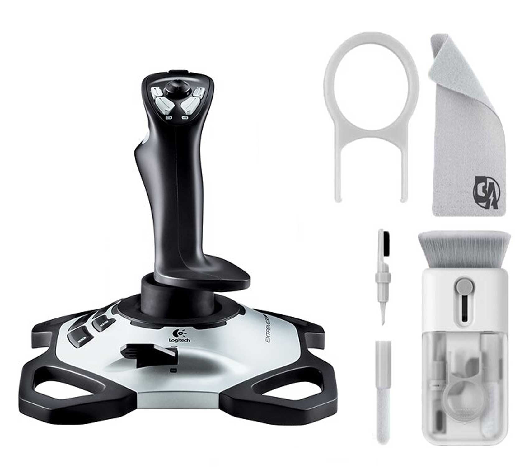 Pre-Owned Logitech - Extreme 3D Pro Gaming Joystick - Silver/Black With ...