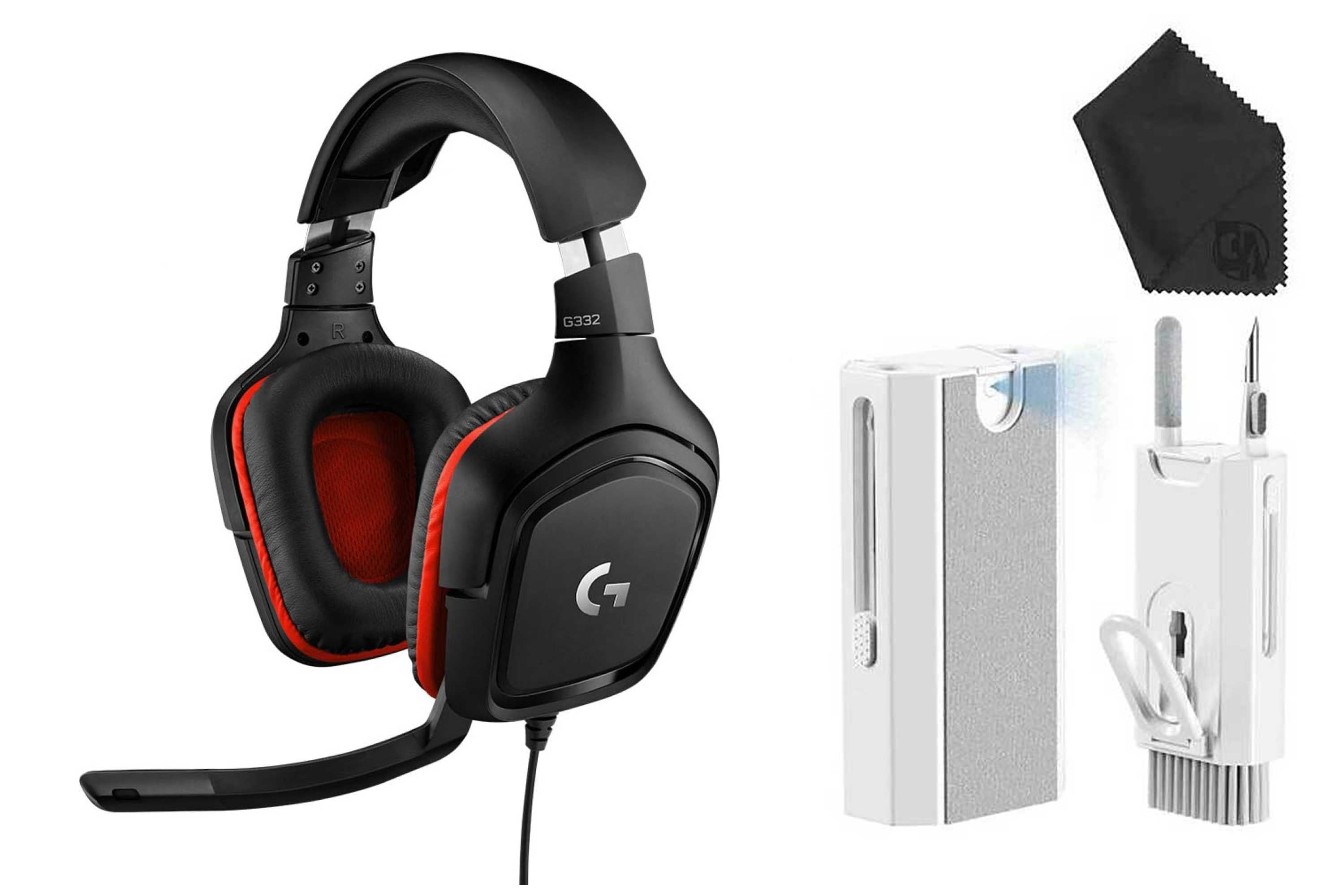 Restored Logitech G332 Wired Gaming Headset, Rotating Leatherette Ear ...