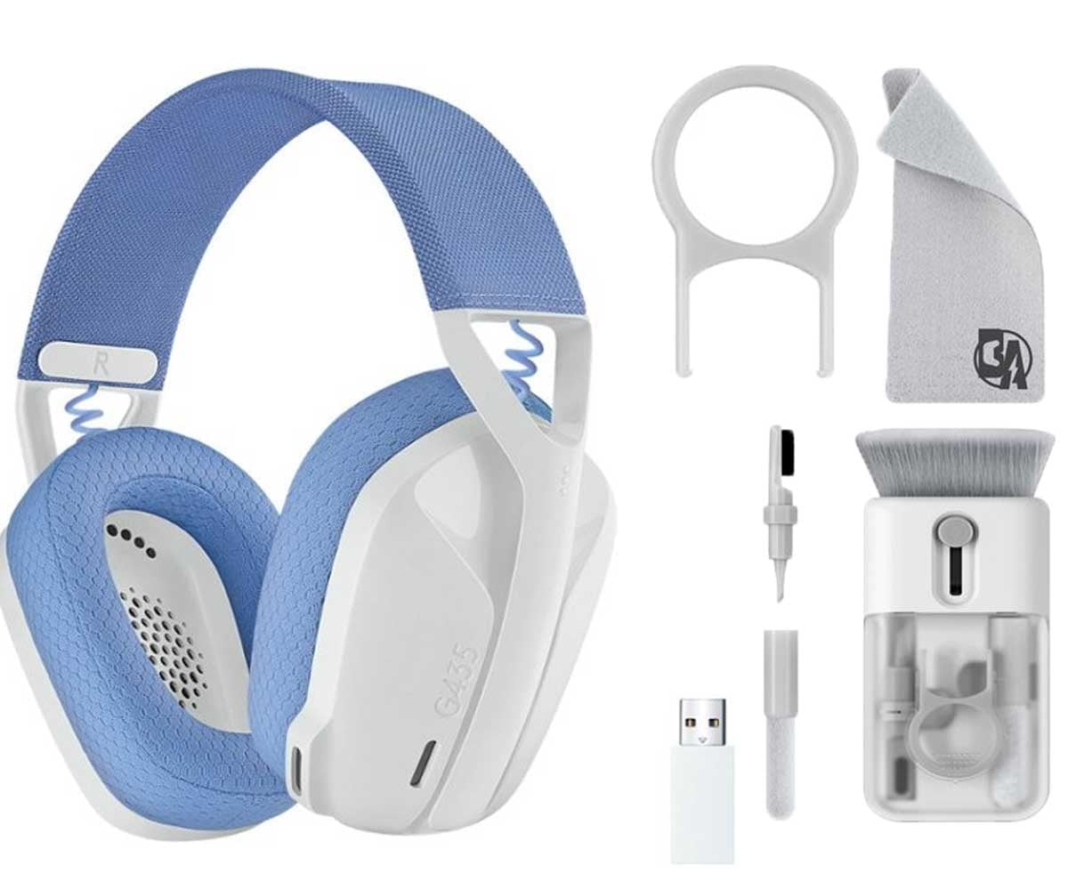 Restored Logitech G435 Wireless Dolby Atmos Over-the-Ear Gaming Headset ...