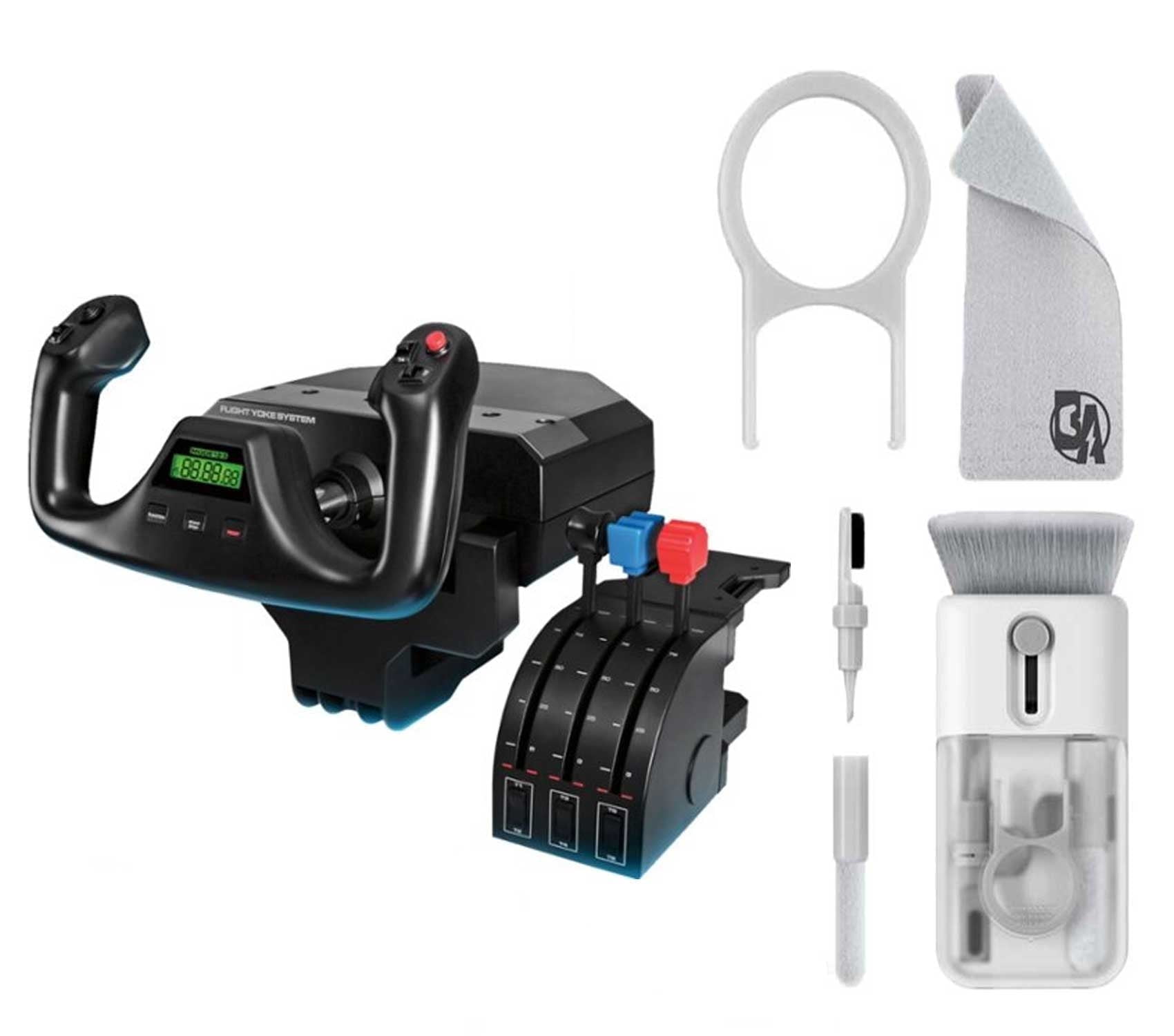 Pre-Owned Logitech - Pro Flight Yoke System Gaming Controller for PC ...