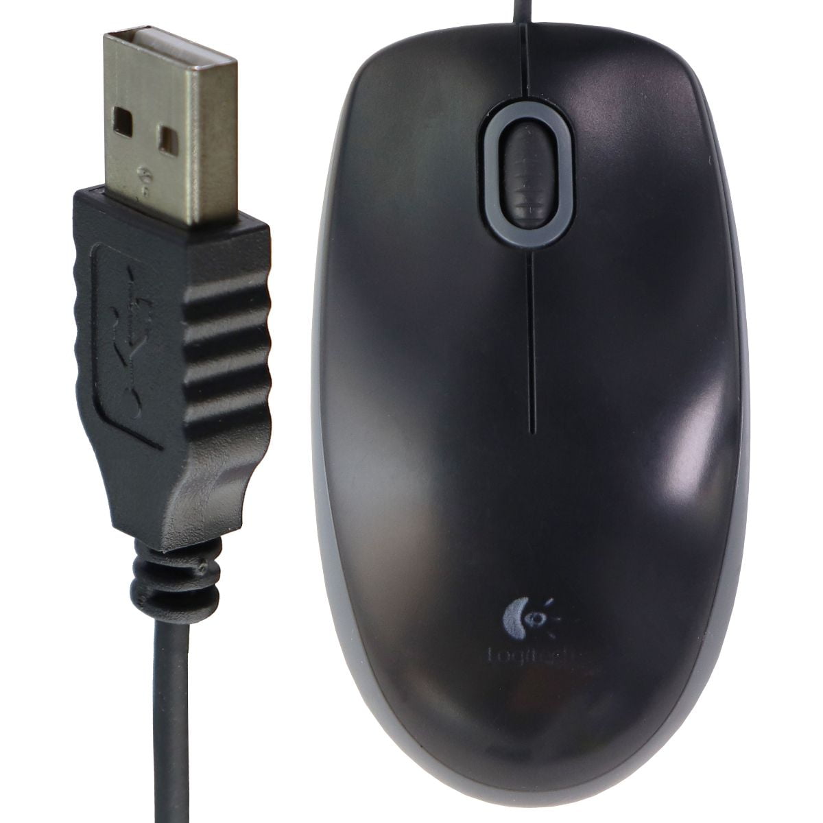 Pre-Owned Logitech Wired USB Optical Mouse for Windows PC & More (M ...