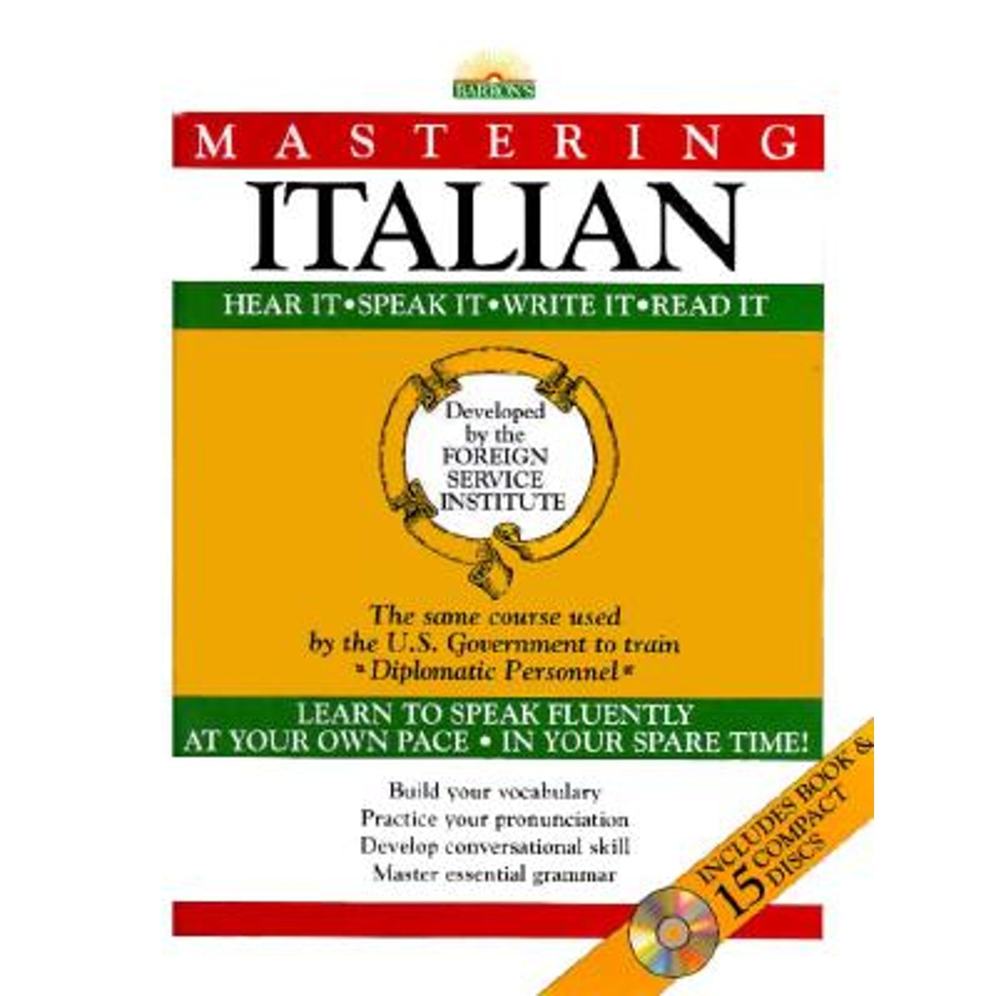 Pre-Owned Mastering Italian: With 15 Compact Discs (Audiobook) by Foreign Service Language ...