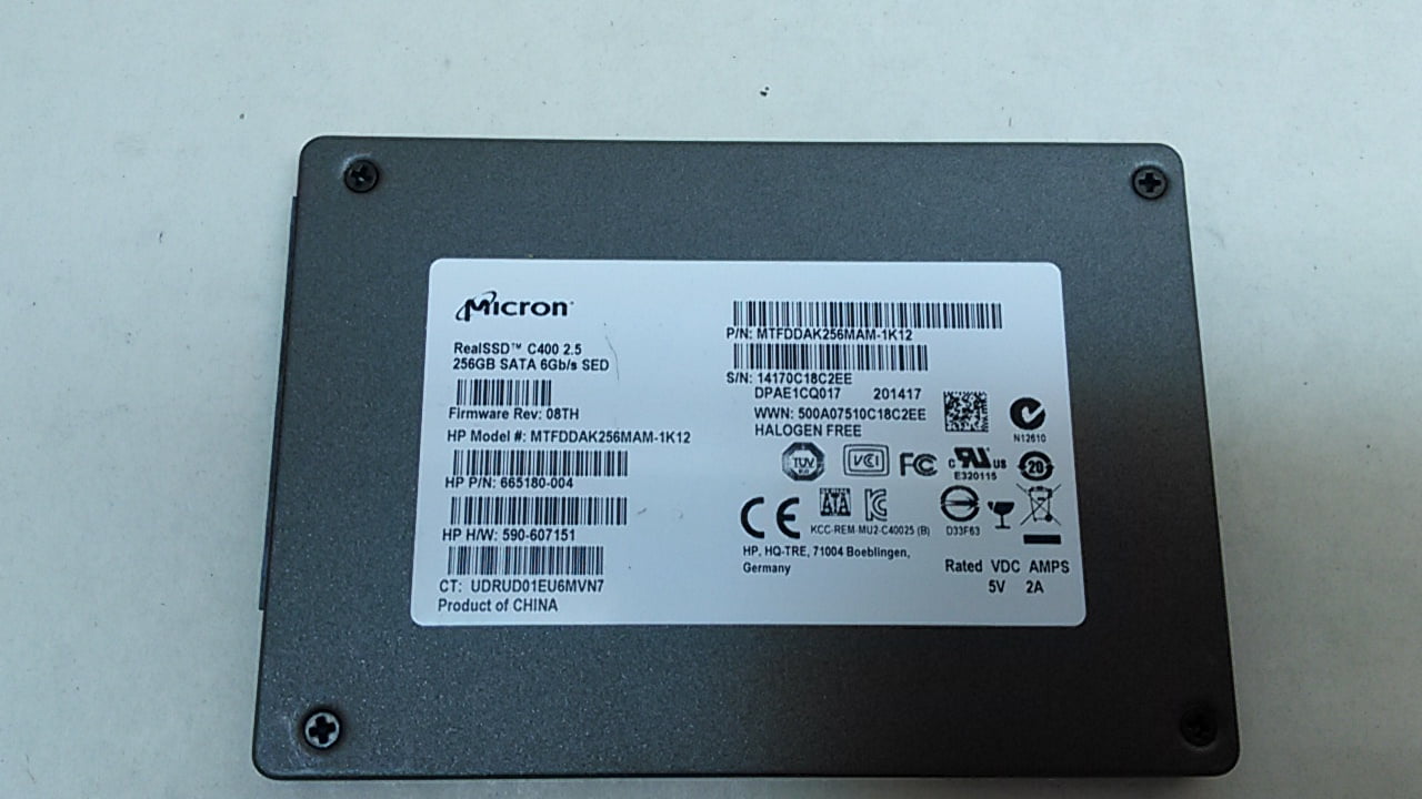 Pre-Owned Micron C400 MTFDDAK256MAM-1K1 256 GB 2.5" SATA III Solid ...