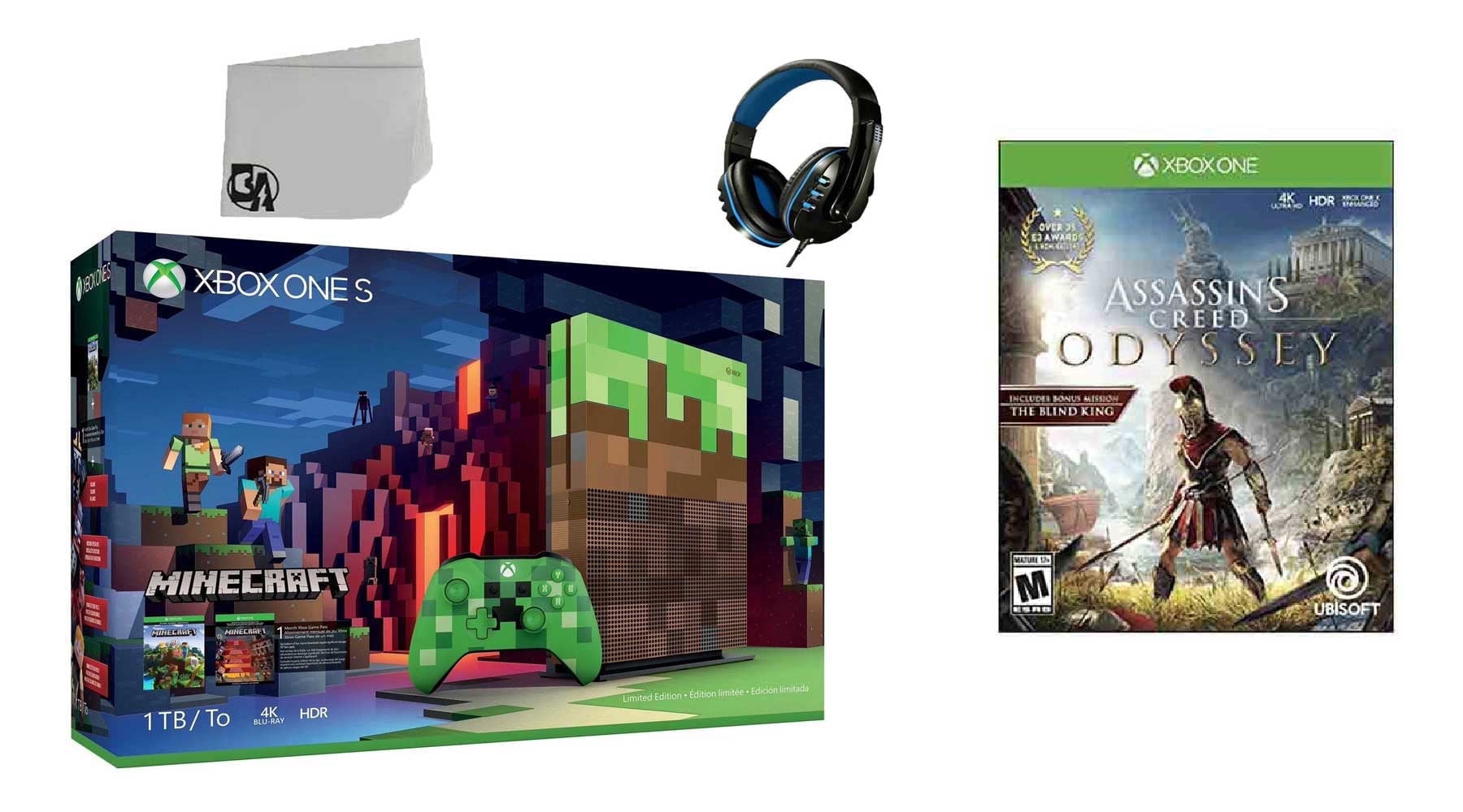 Pre-Owned Microsoft 23C-00001 Xbox One S Minecraft Limited Edition 1TB ...