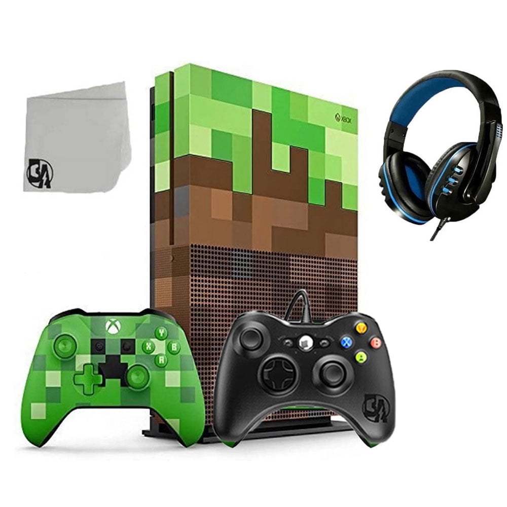 Pre-Owned Microsoft 23C-00001 Xbox One S Minecraft Limited Edition 1TB ...