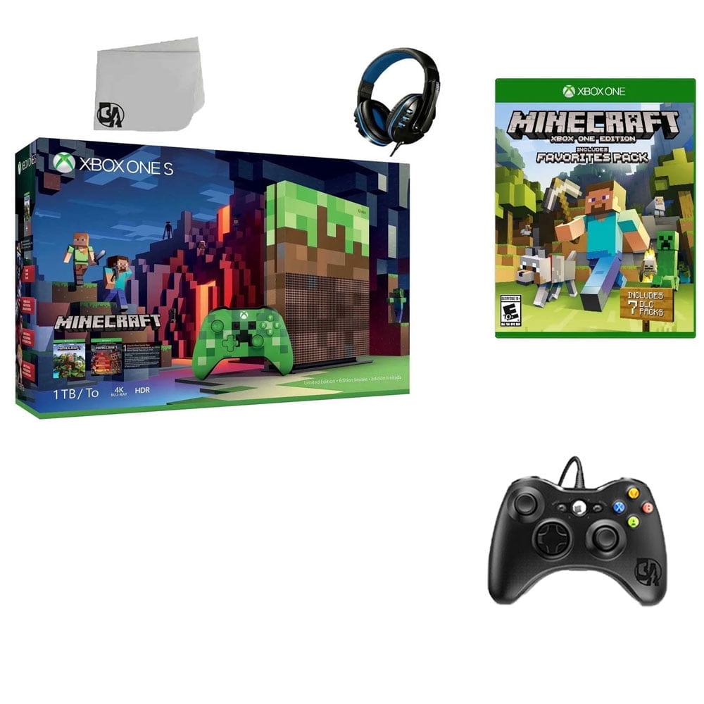 Pre-Owned Microsoft 23C-00001 Xbox One S Minecraft Limited Edition 1TB ...