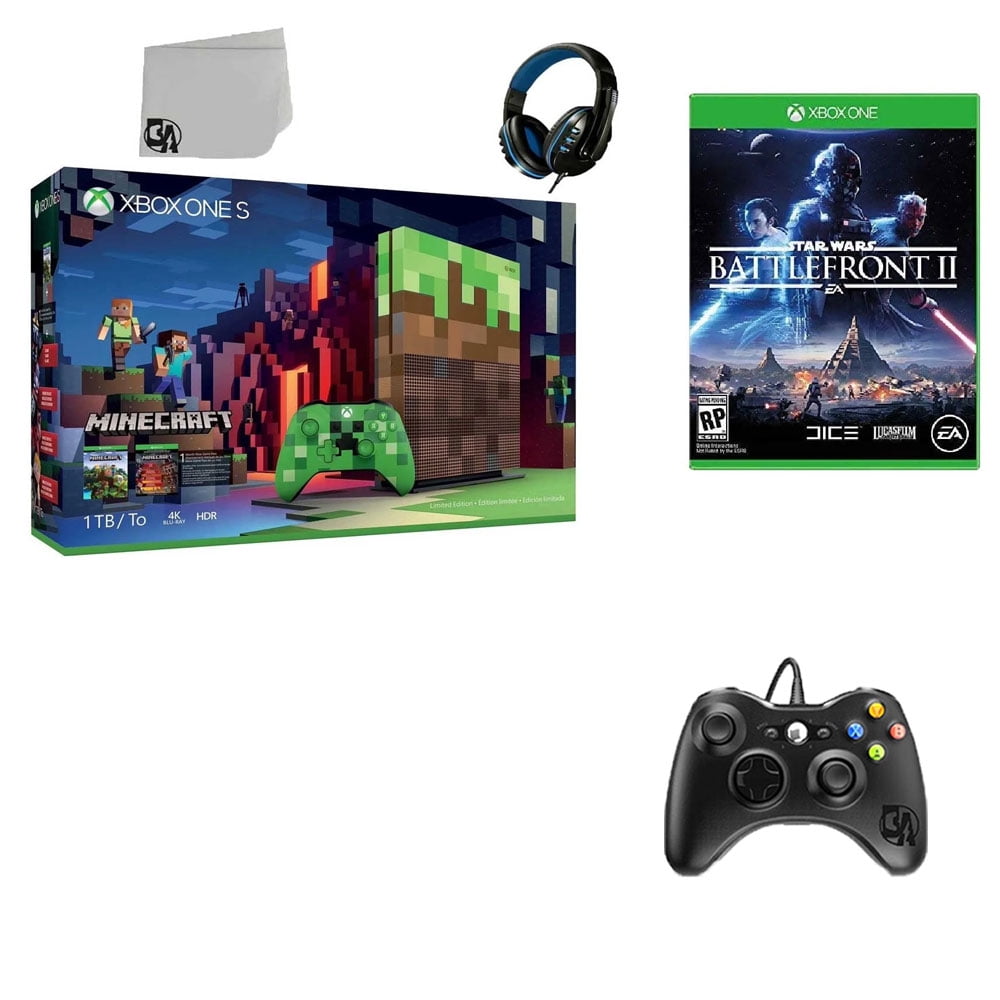 Pre-Owned Microsoft 23C-00001 Xbox One S Minecraft Limited Edition 1TB ...